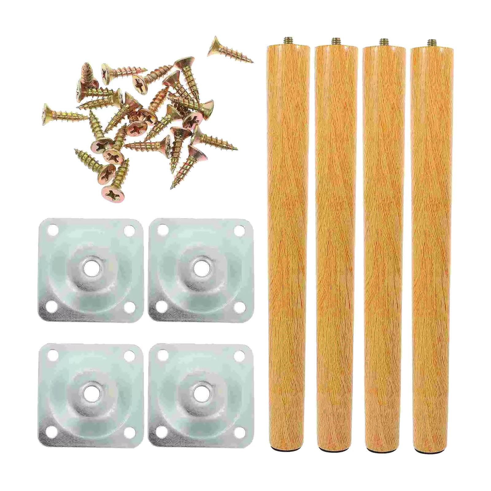 4Pcs Wood Furniture Legs Wood Table Legs Replacement Easy to Install ...