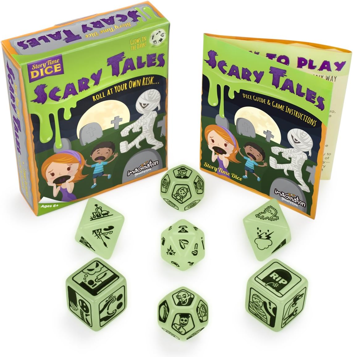 Amazon.com: Story Time Dice: Scary Tales - Glows in The Dark by ...