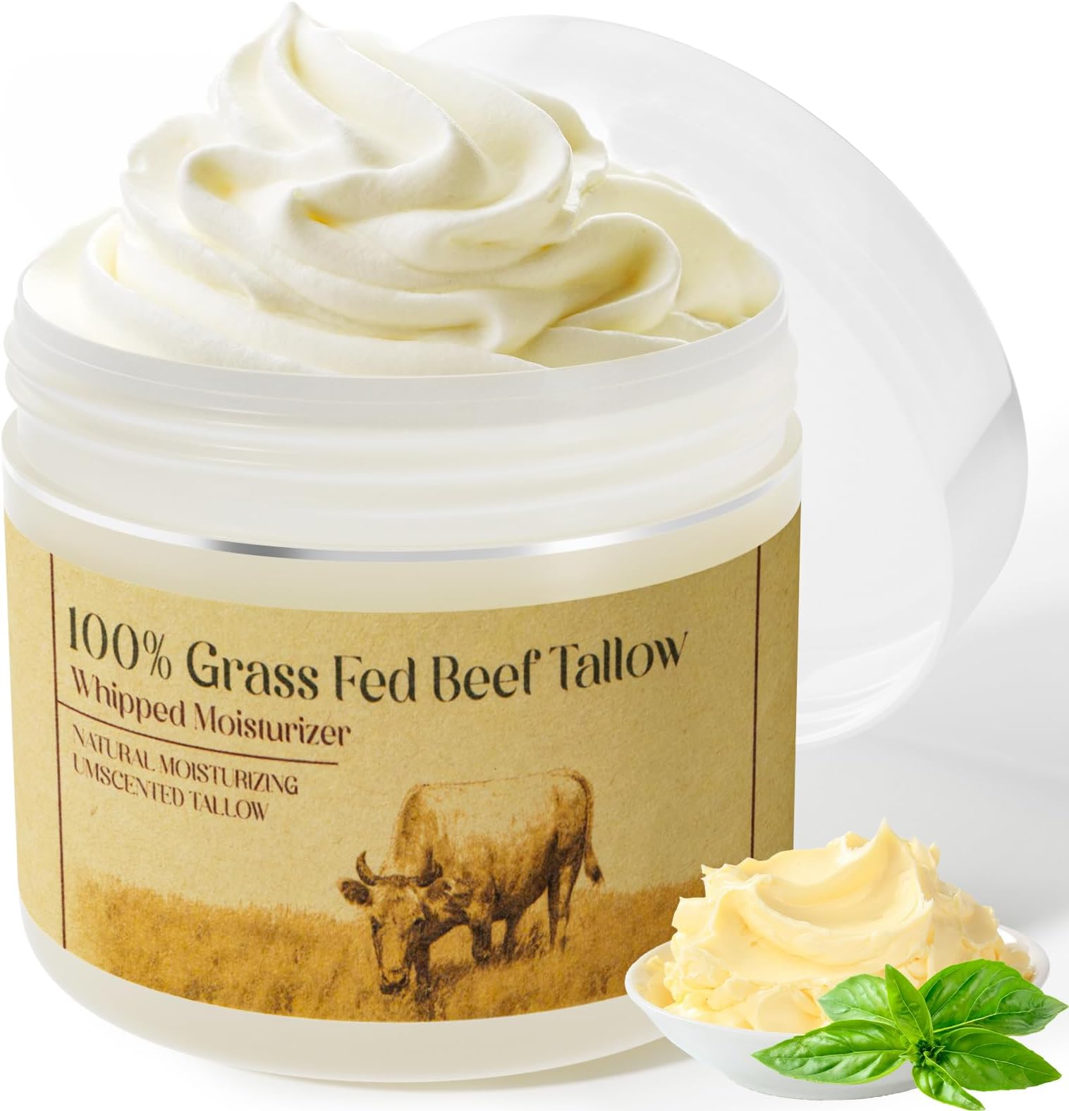 Amazon.com: MOCKGVY Beef Tallow for Skin, Tallow Face Moisturizer, Beef ...