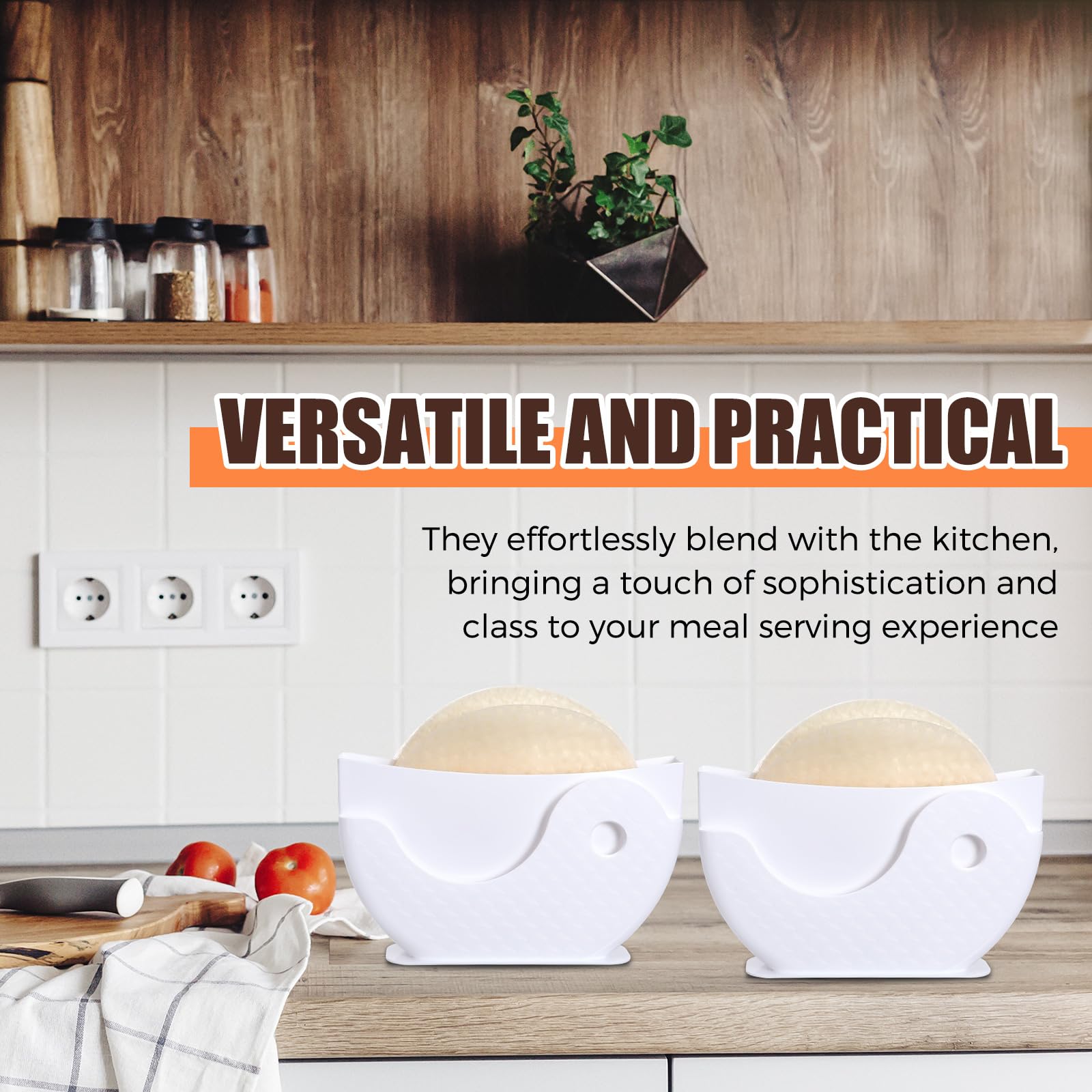 6 Pcs Rice Paper Water Bowl with Side Pocket Spring Roll Water Bowl ...