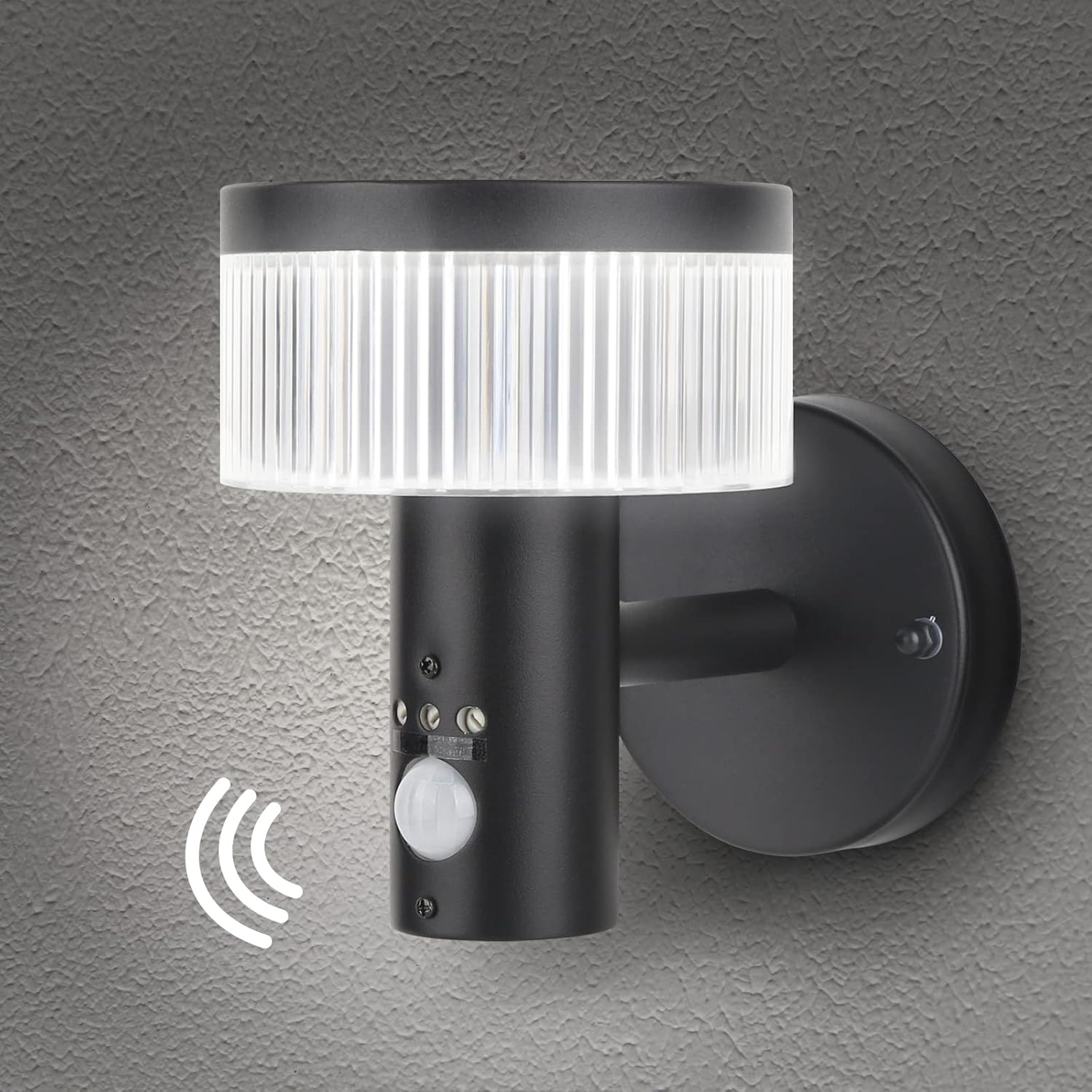 Outdoor Wall Light with PIR Sensor Stainless Steel, LED Wall Lamp with ...