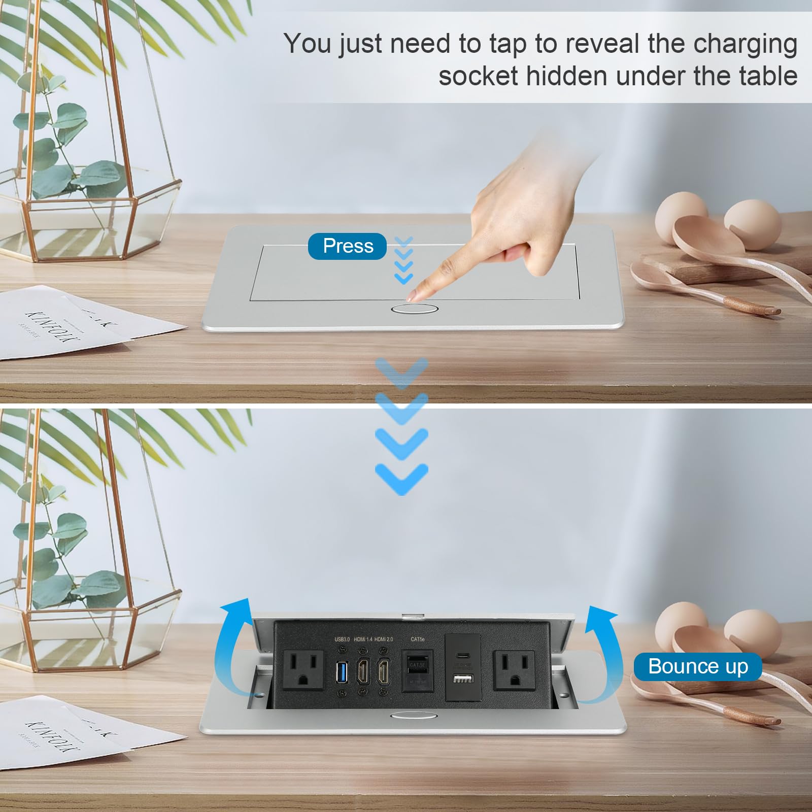 Snapklik.com : Table Pop Up Outlet, Desktop Pop Up Socket Center ...