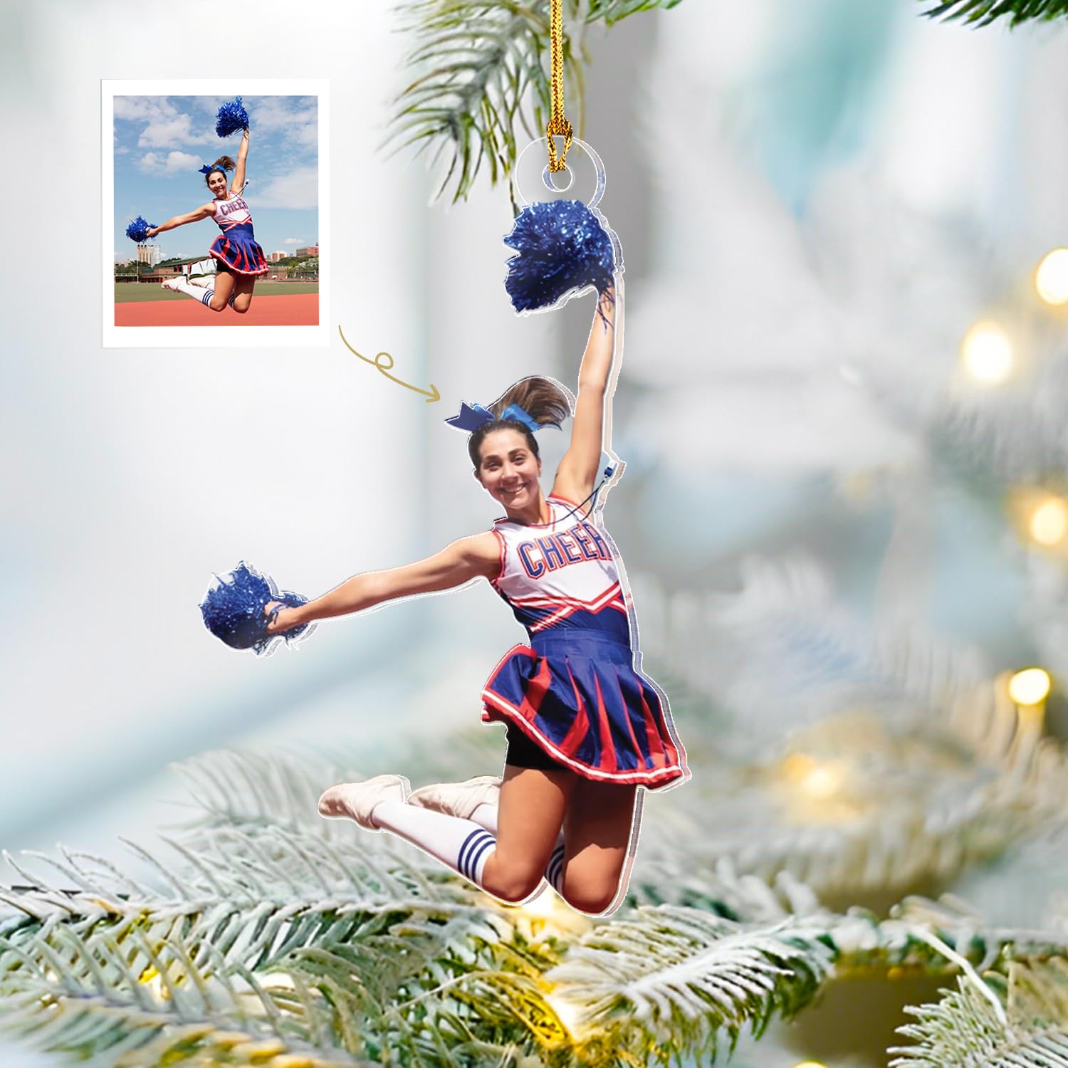Amazon.com: Customized Cheerleader Ornament 2024 Customized ...