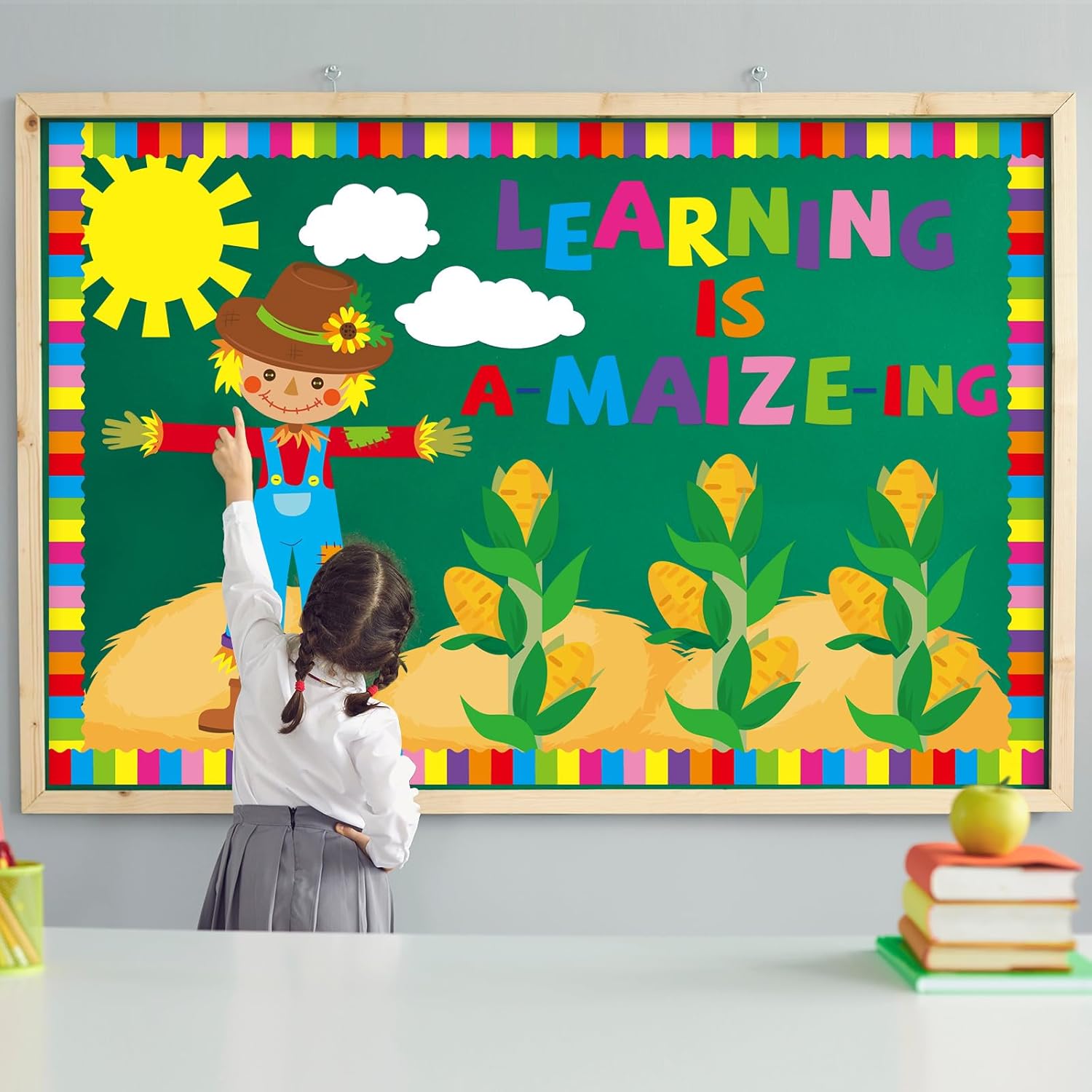 Fall Classroom Bulletin Board Learning is A-maize-ing Fall Thanksgiving ...