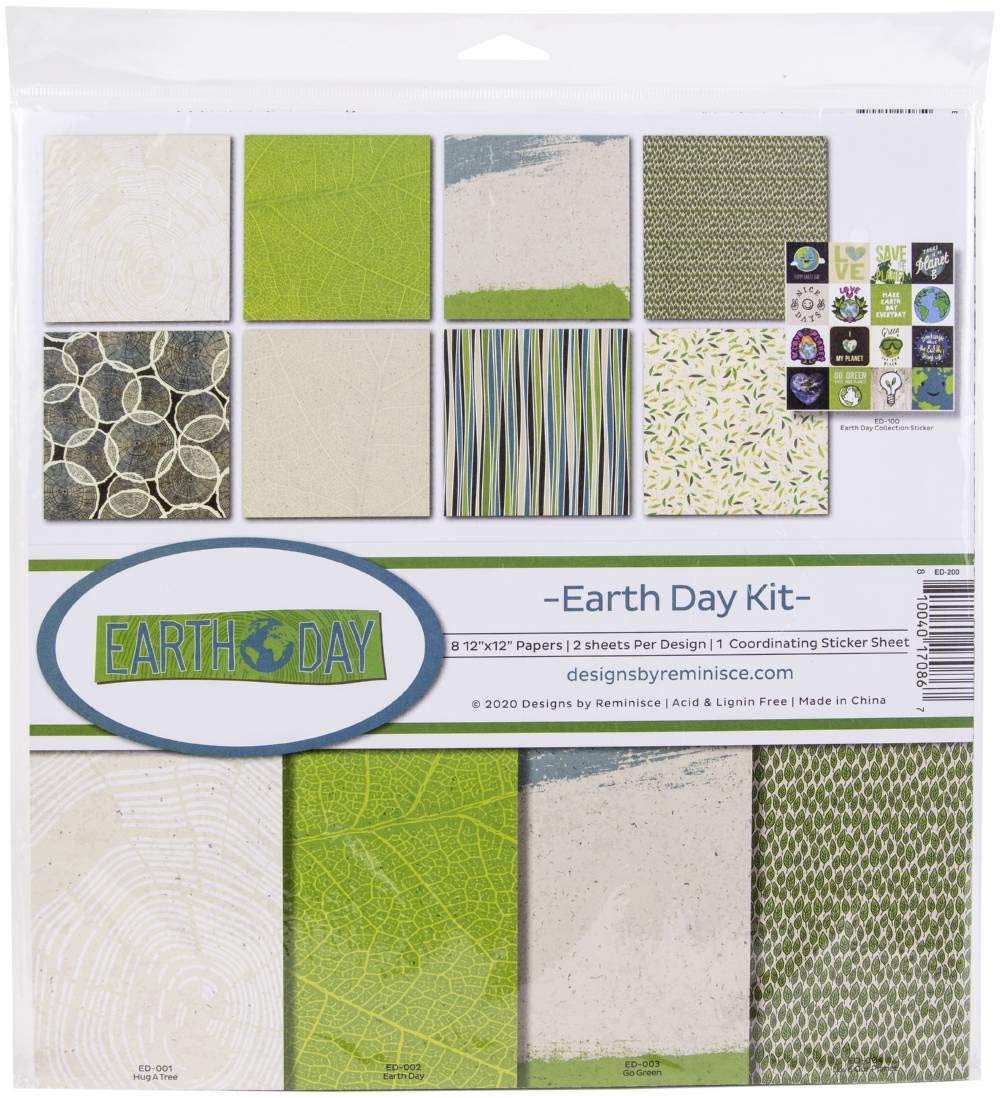 Amazon.com: Reminisce Earth Day Scrapbook Collection Kit Paper Crafts ...