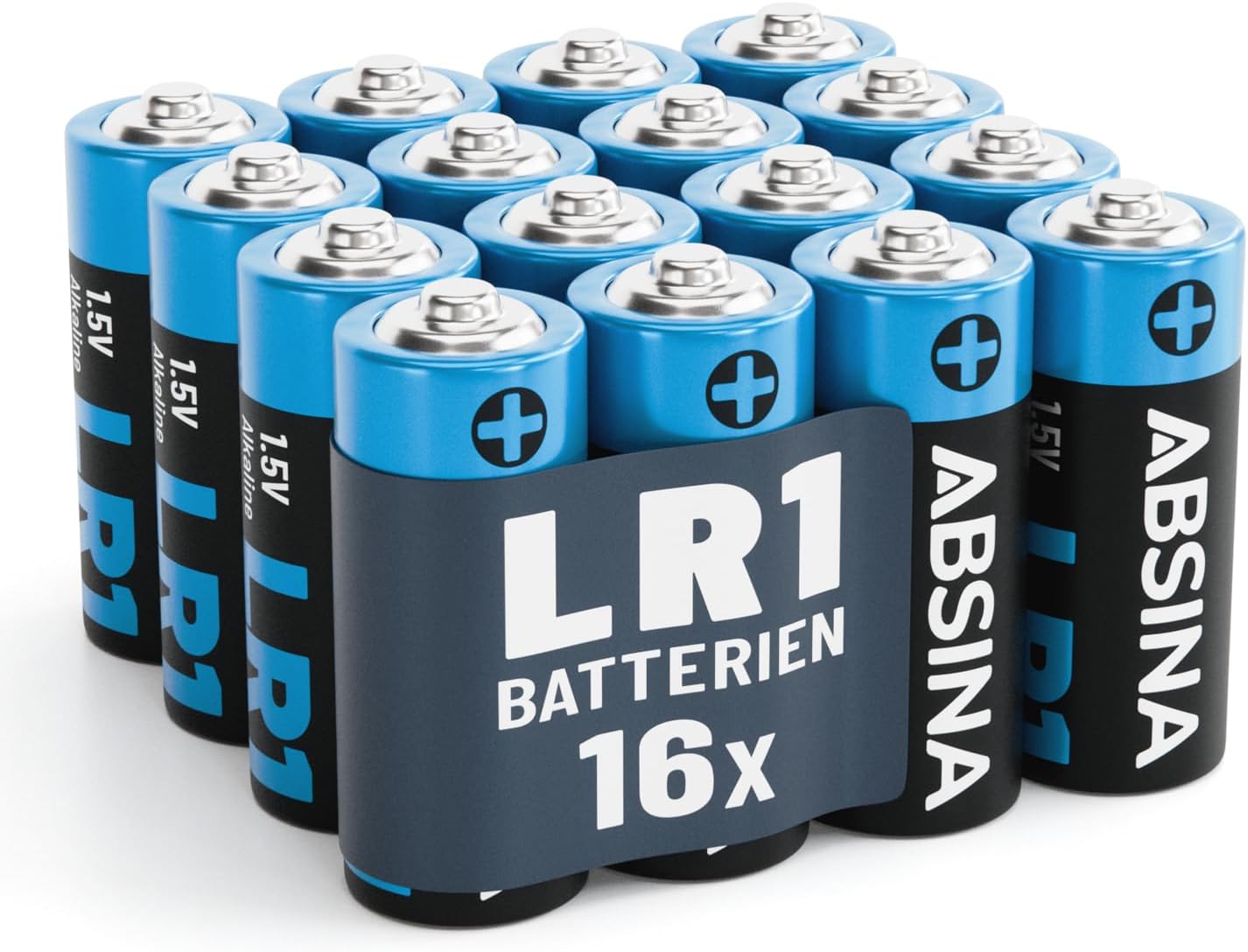 ABSINA 16x Batterie LR1 N Lady für Garagentoröffner, Taschenrechner und ...