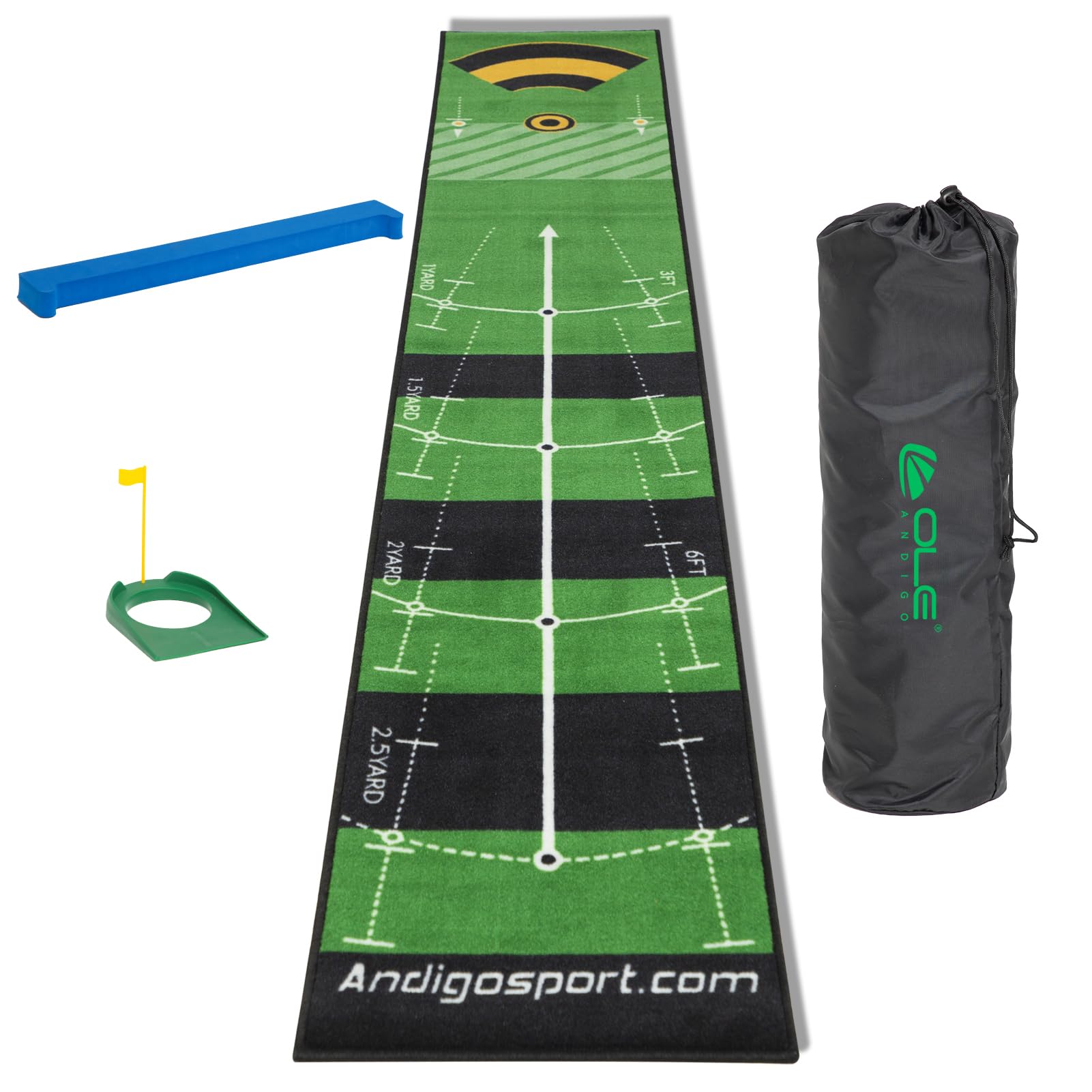 Amazon.com : Golf Putting Green 10 Ft Golf Mat Improve Accuracy and ...