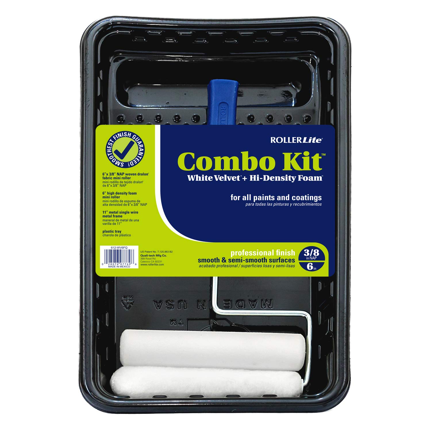 Quali-Tech 612-WV6FQ Roller Lite/Rollerfoam Roller Combo-Kit - Paint ...