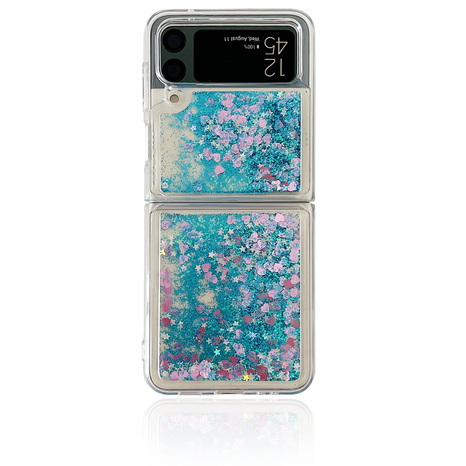Snapklik.com : YAKVOOK For Samsung Galaxy Z Flip 3 Glitter Case For ...