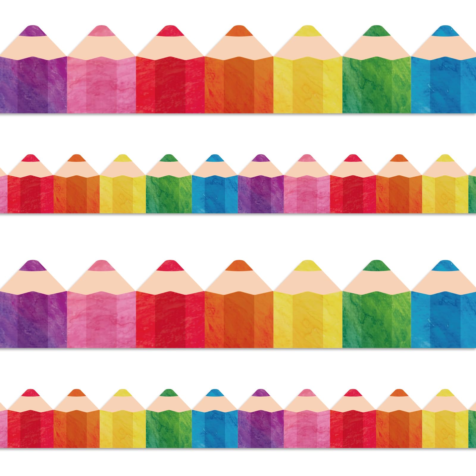 Amazon.com: AnyDesign 69Ft Back to School Pencil Bulletin Board Border ...