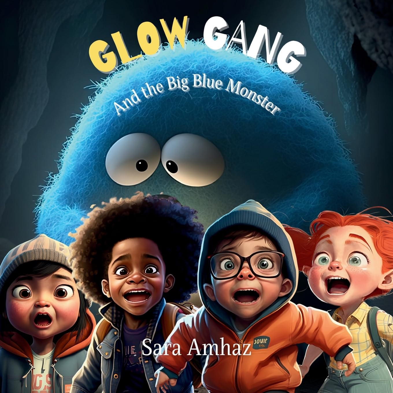 Glow Gang and the Big Blue Monster: Amhaz, Sara: 9781960157140: Amazon ...