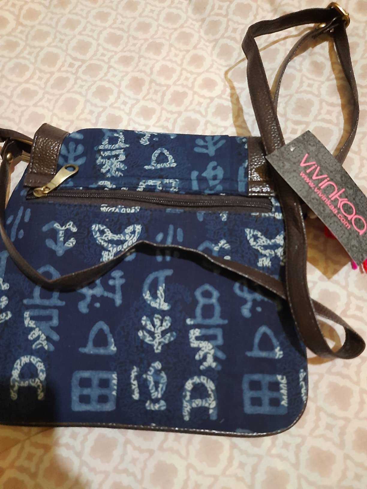 Vivinkaa Women's Sling Bag (Blue) : Amazon.in: Shoes & Handbags