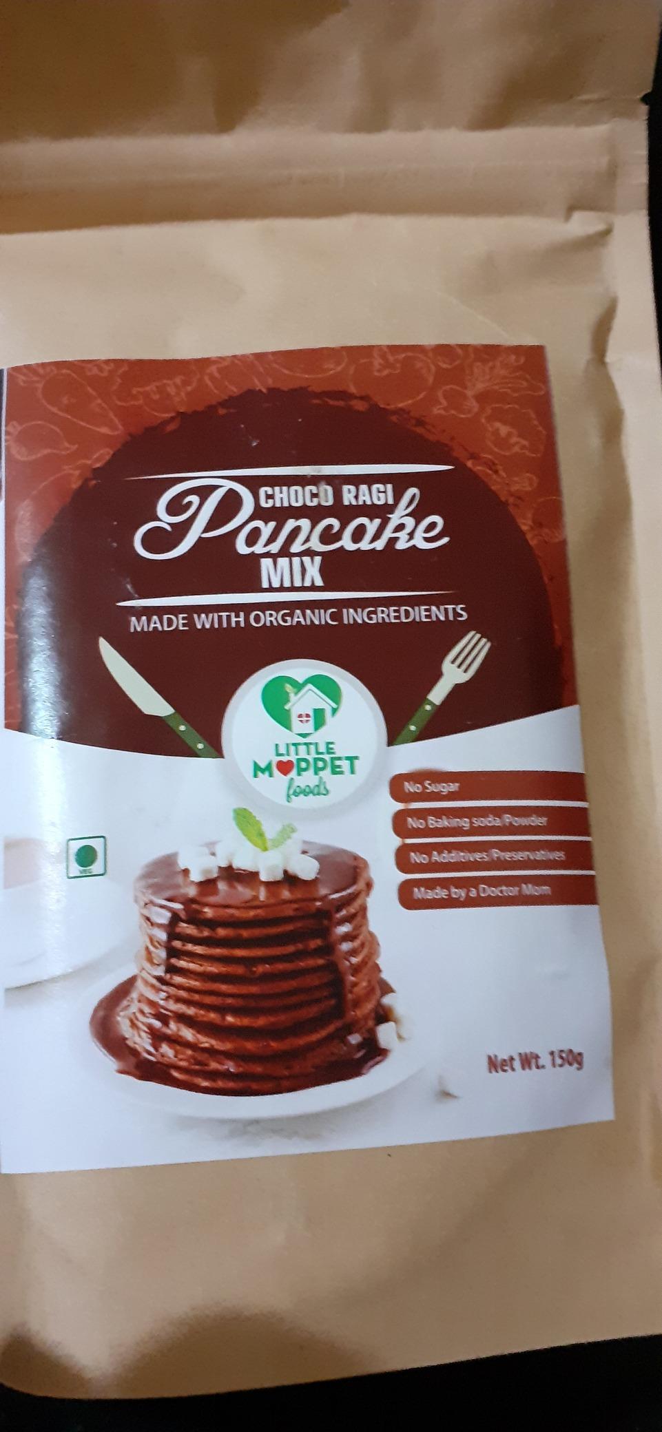 LITTLE MOPPET FOODS Choco Ragi Pancake Mix - 150g : Amazon.in: Grocery ...