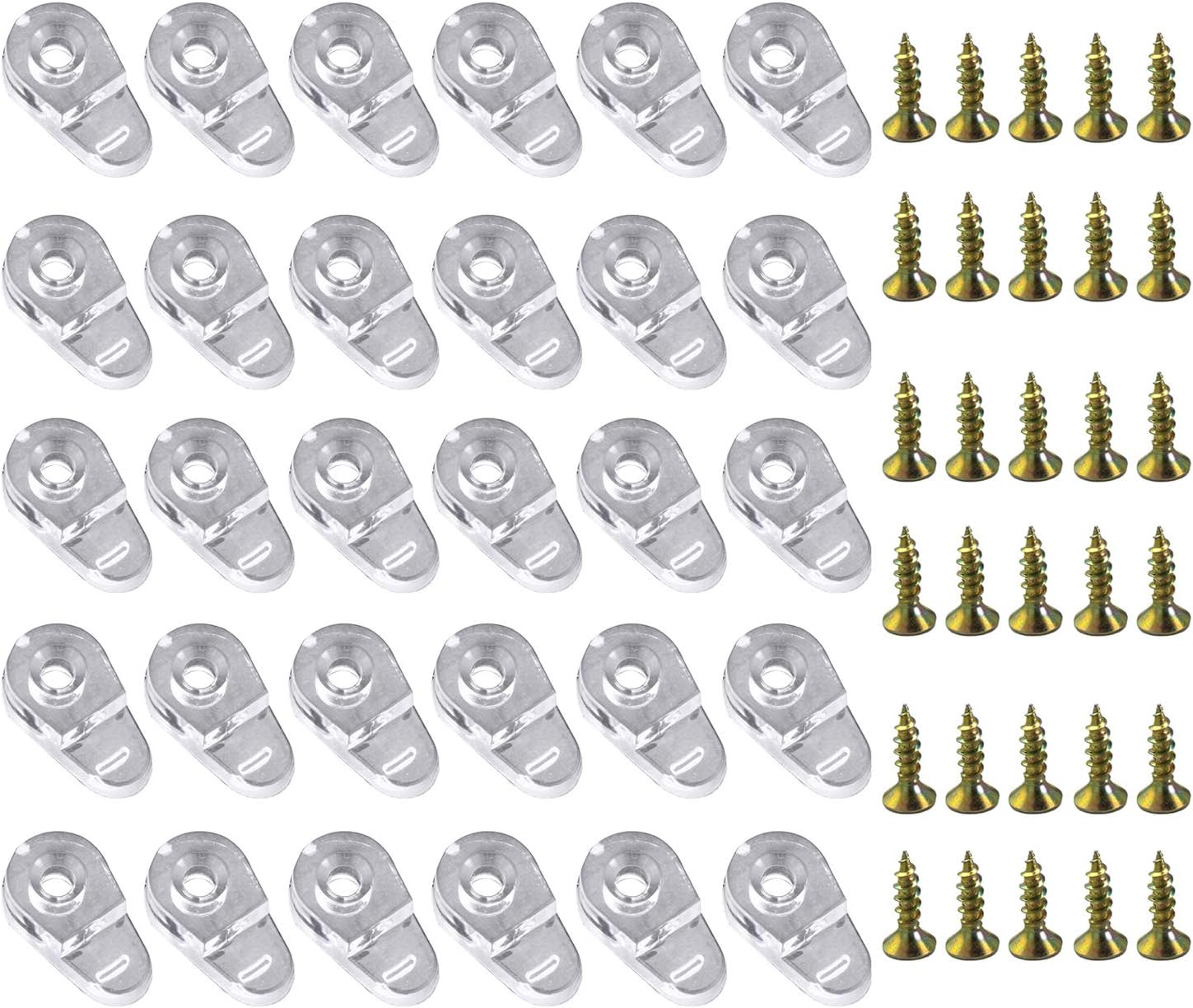 Amazon.com: 30 Pieces Glass Door Retainer Clips with Screw Glass ...