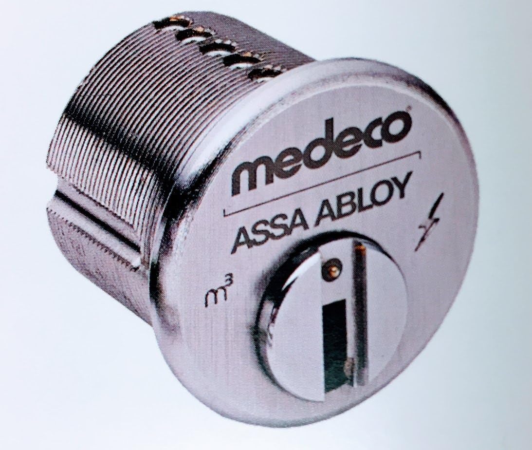 Medeco 100100 BiLevel 1″ Mortise Cylinder (Satin Chrome) - Amazon.com
