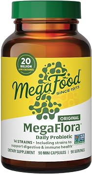 Amazon.com: MegaFood MegaFlora Probiotic - Probiotics for Women & Men ...