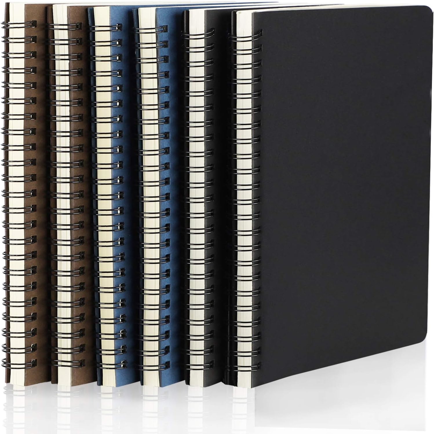 Amazon.com : EUSOAR Spiral Lined Notebook, A5 6 packs 5.5"X8.3" 120 ...