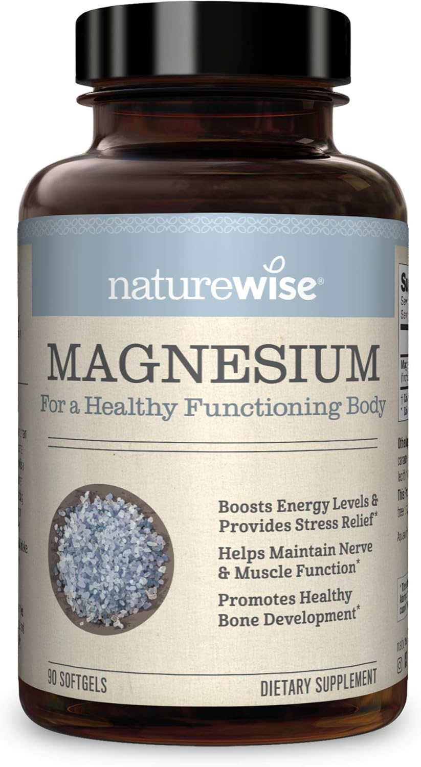 Amazon.com: Naturewise Magnesium Essential Mineral Supplement for ...