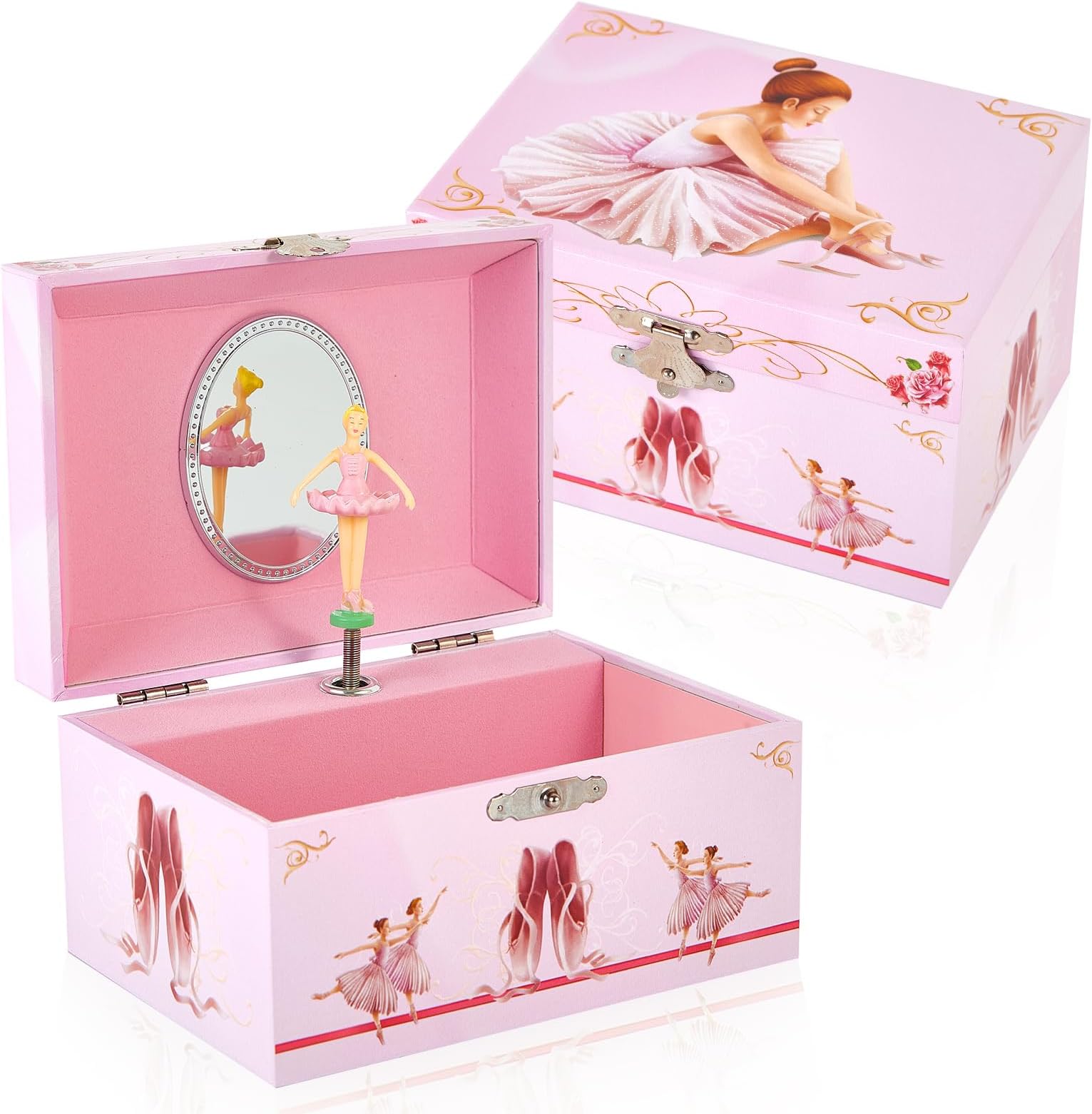 Amazon.com: tipgute Ballerina Musical Jewelry Box with Ballet Girl ...