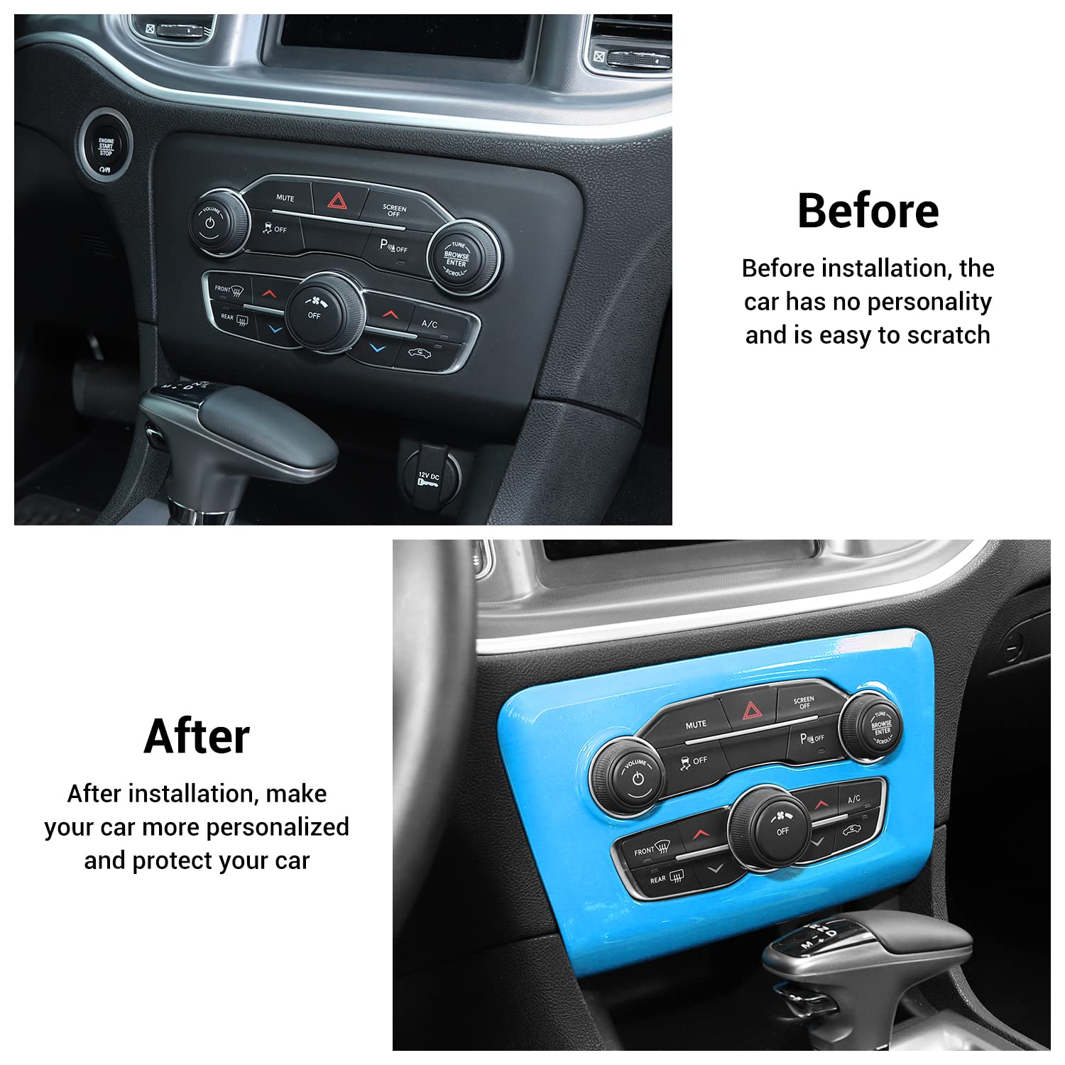 Snapklik.com : Voodonala For Charger Radio AC CD Switch Panel Center ...