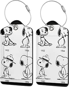 Amazon.co.jp: Snoopy Luggage Tag, Cute Cartoon Nameplate Fashion ...