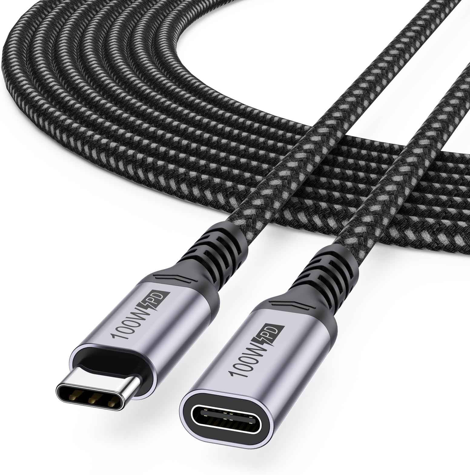 Amazon.com: DteeDck USB C Extension Cable 10ft, USB 3.2 Gen 2 10Gbps ...