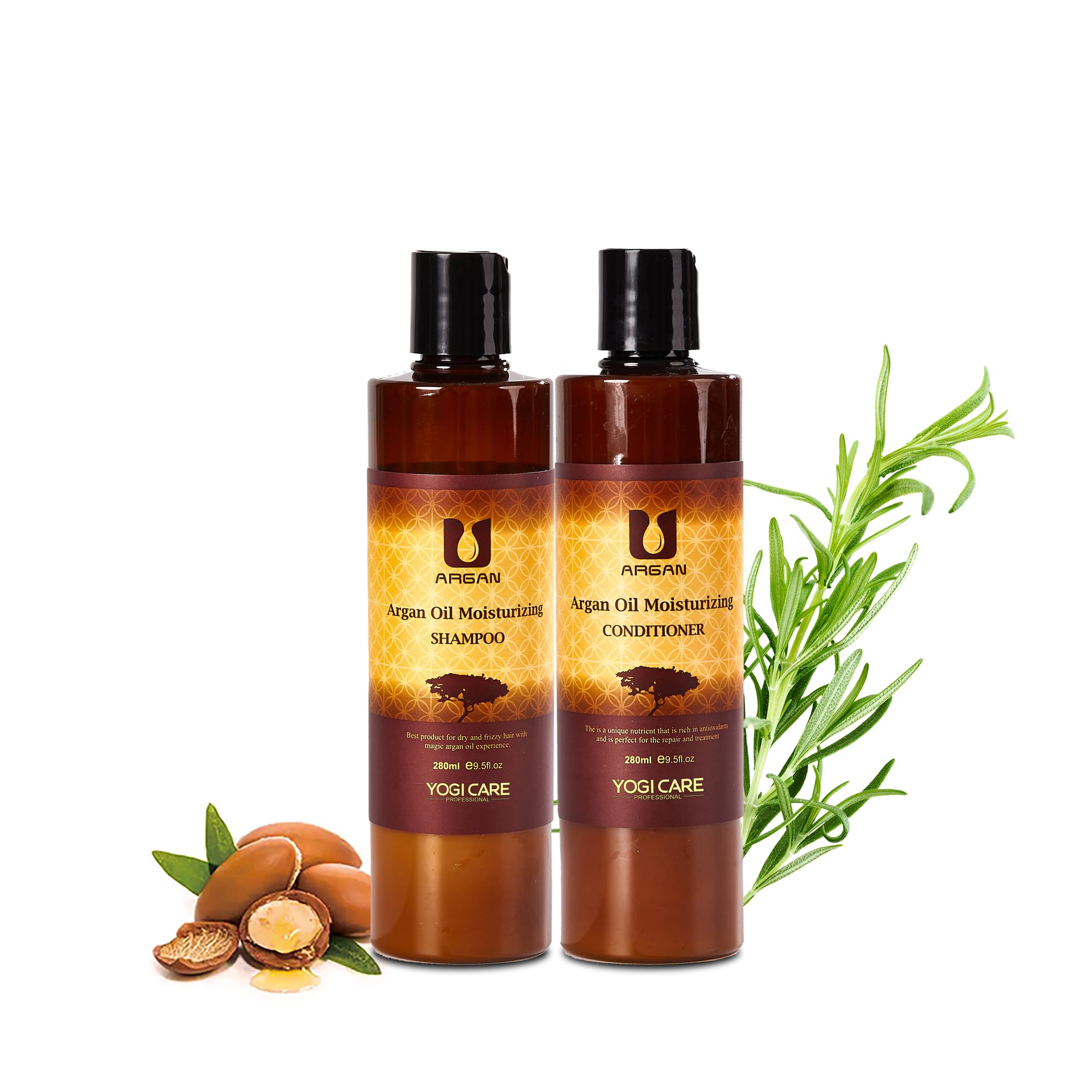 Amazon.com : YOGI CARE Argan Oil Shampoo and Conditioner Set ...