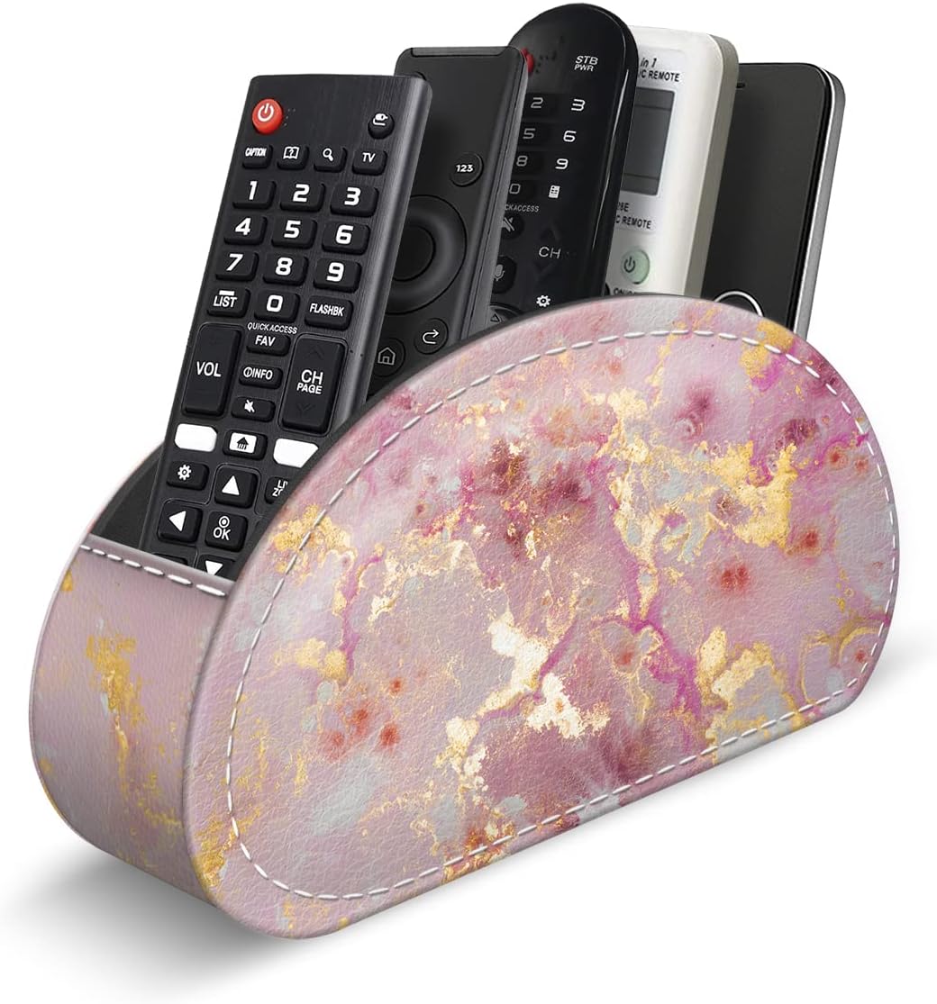 Amazon.com: Miyaso Remote Control Holder with 5 Compartments - PU ...