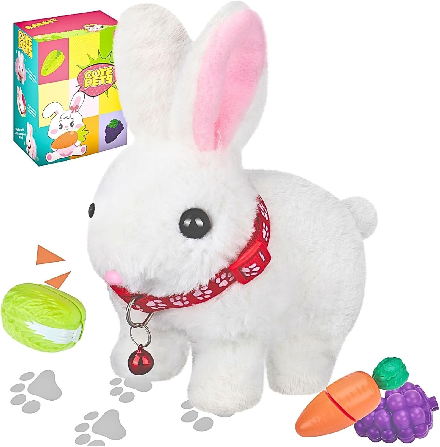 Amazon.com: Walking Bunny Toys for Kids, Bunny Stuffed Animal ...