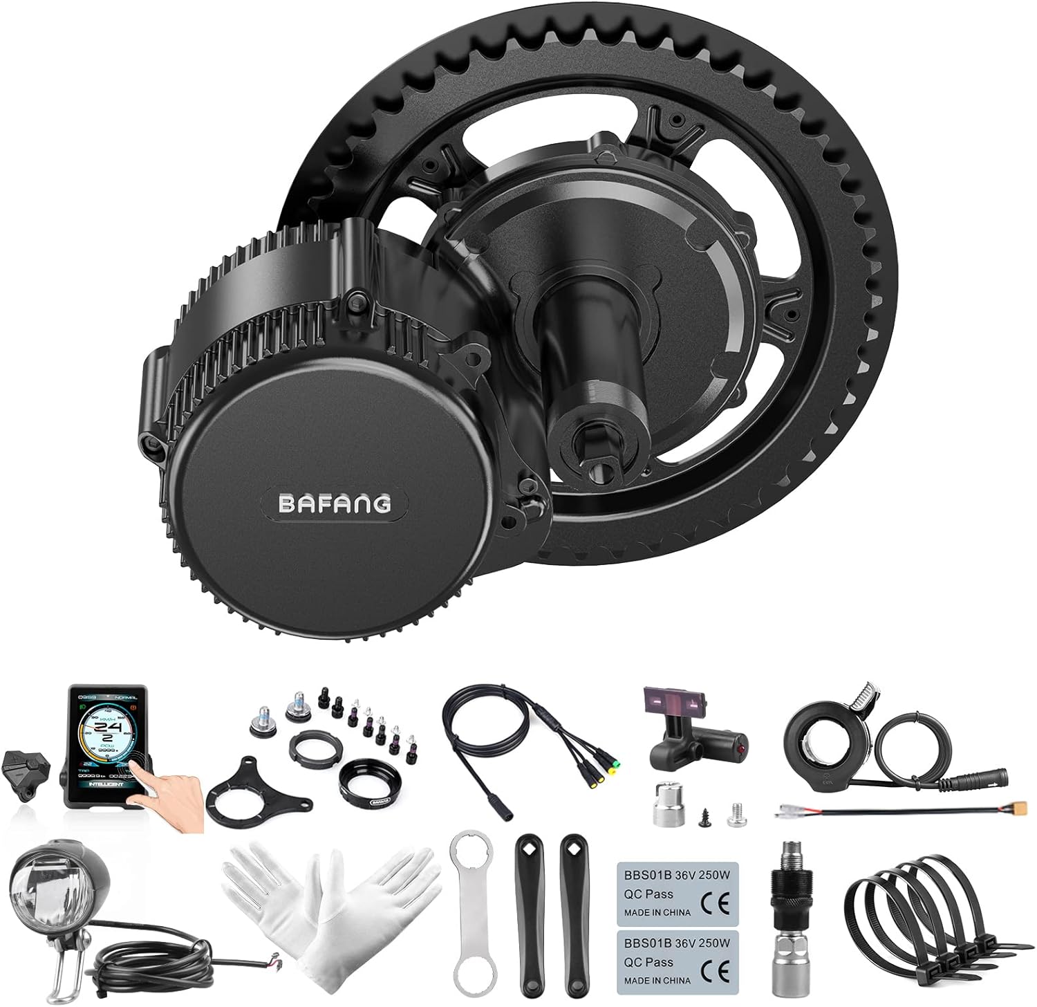 Bafang 250W 48V BBS01B Moteur Kit Kit De Conversion De Vélo Électrique ...