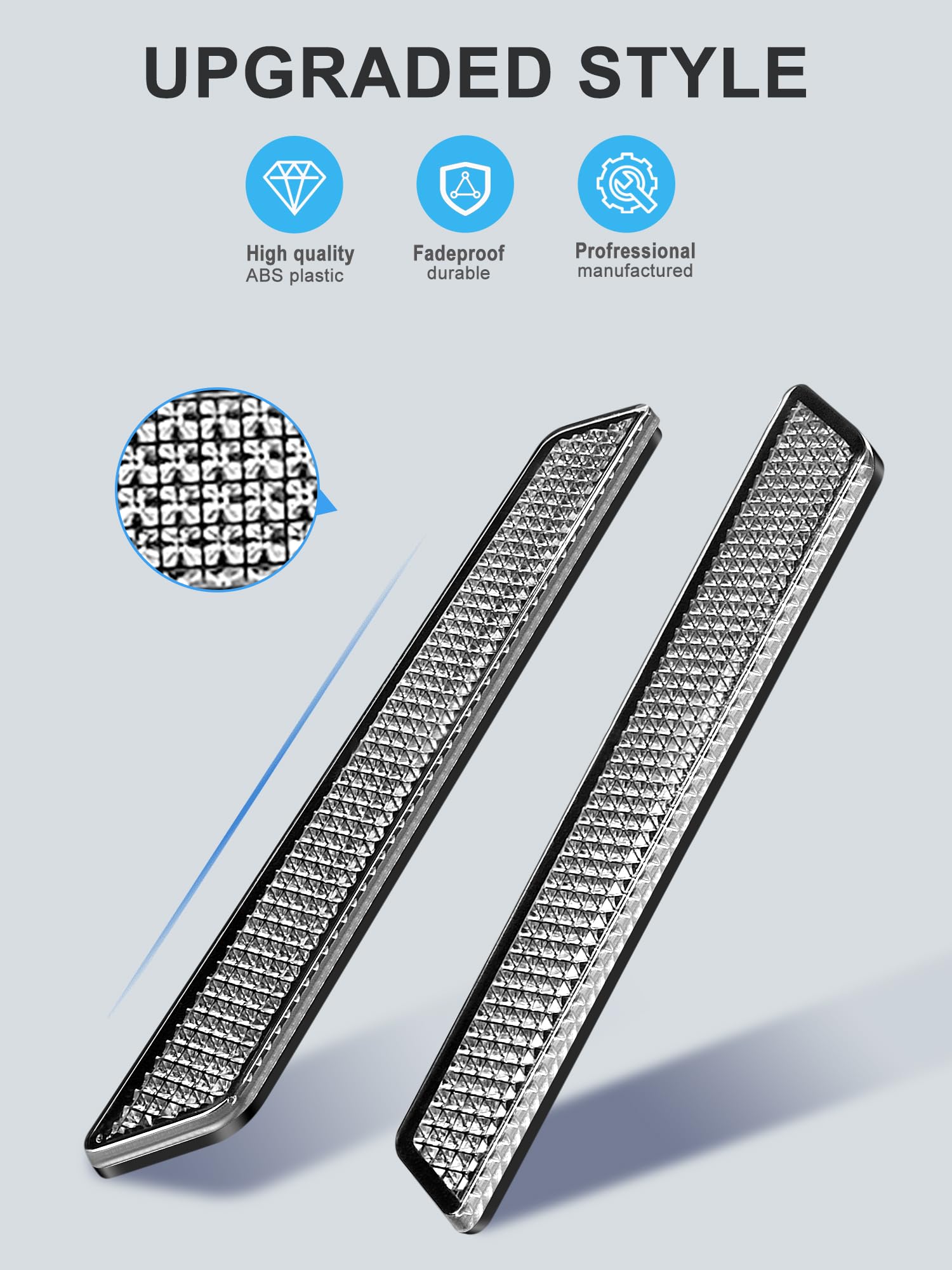 Snapklik.com : Clear Saddlebag Reflector Inserts Compatble For Harley ...