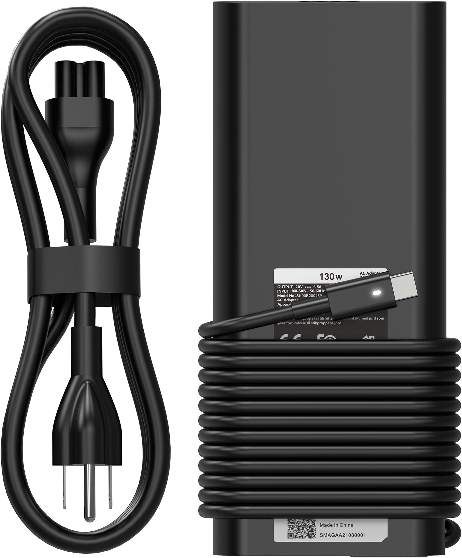 Amazon.com: 130W USB C Type C Laptop Charger AC Adapter for Dell XPS 15 ...