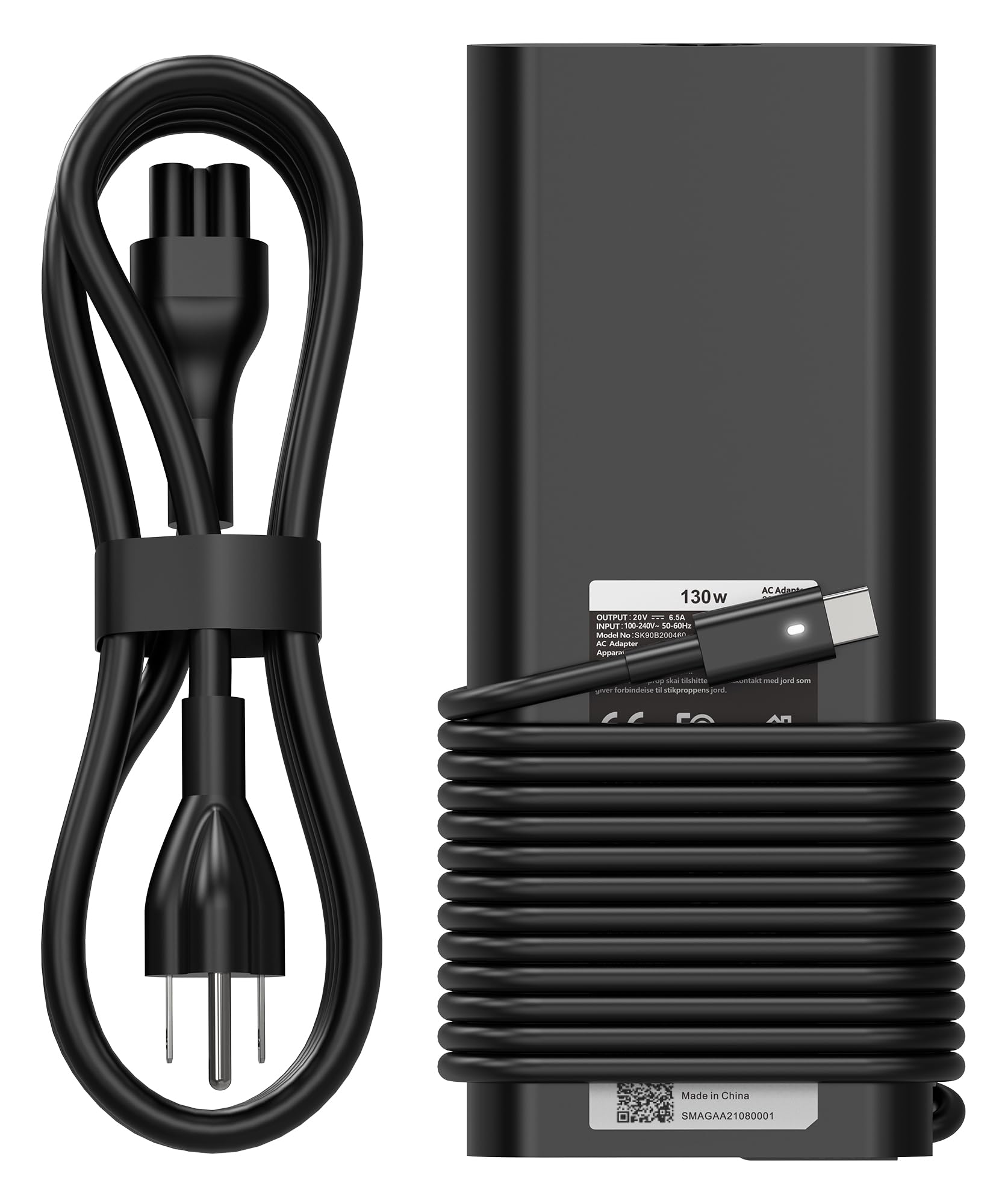 Amazon.com: 130W USB C Type C Laptop Charger AC Adapter for Dell XPS 15 ...