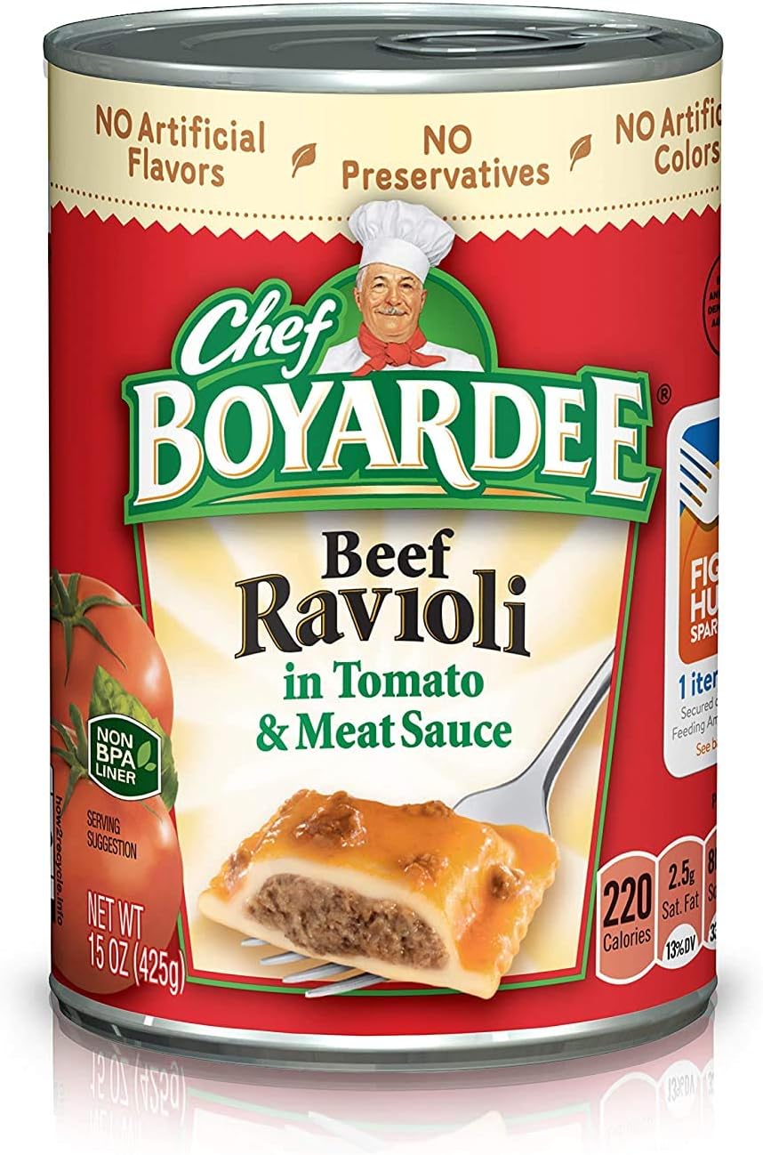 Amazon.com : Chef Boyardee Beef Ravioli (Pack of 4) : Grocery & Gourmet ...