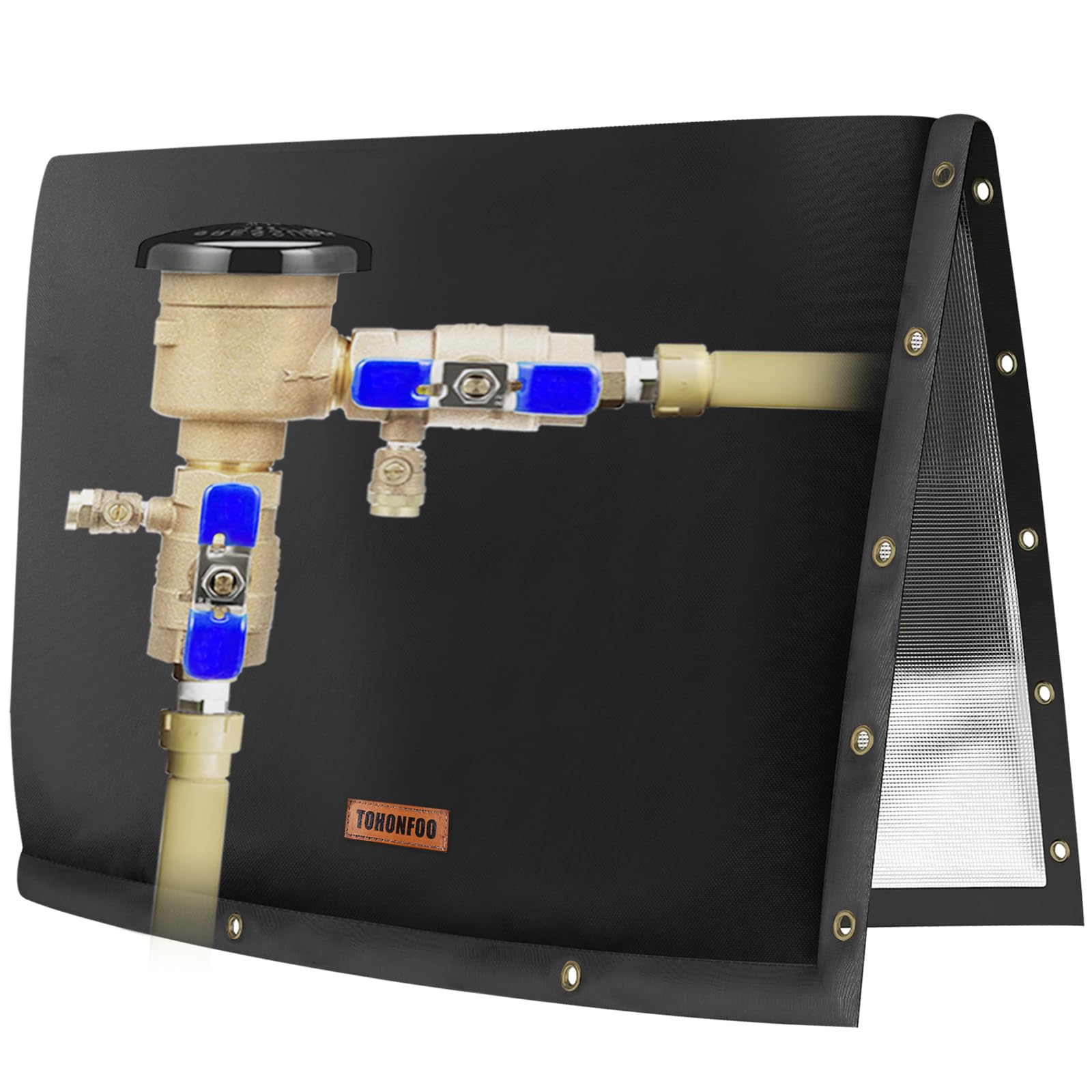 TOHONFOO 2-Way Opening Backflow Preventer Pipe Insulation Cover (5°F ...