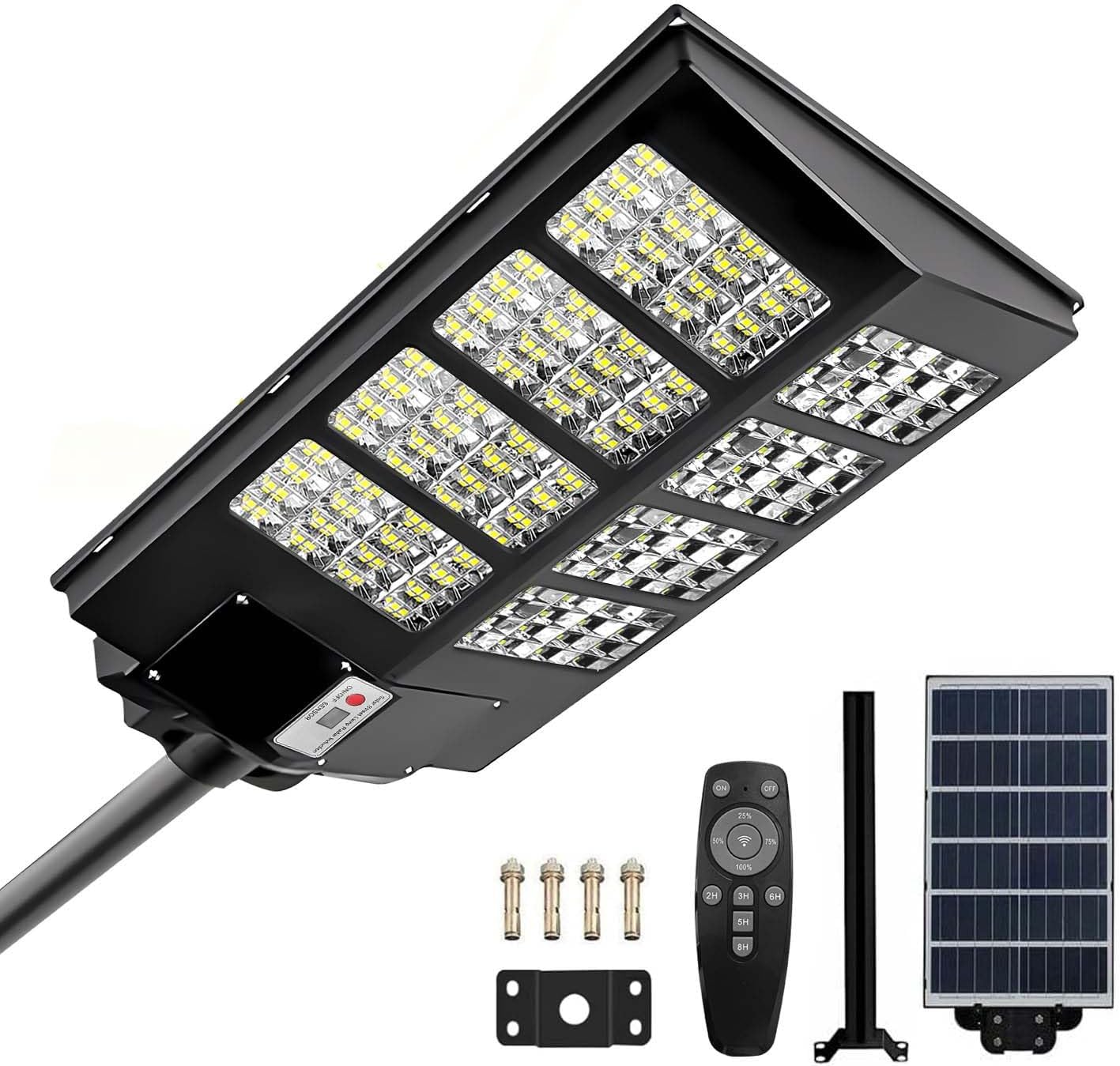 2000W Lampara Solar Exterior, Farola Solar Grande, Bombillas grandes de ...
