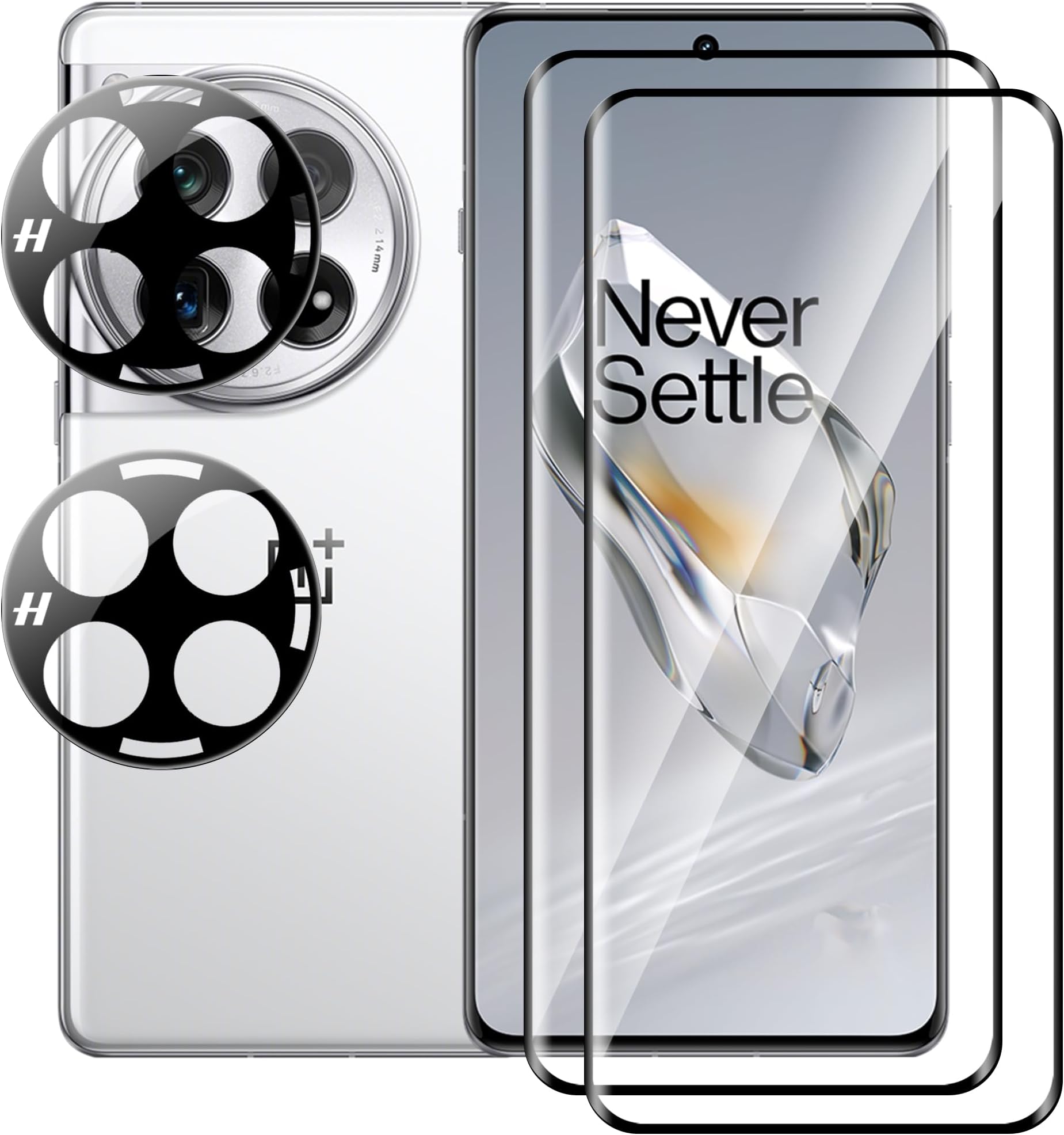 Amazon.com: Suttkue for OnePlus 12 Screen Protector with Camera Lens ...