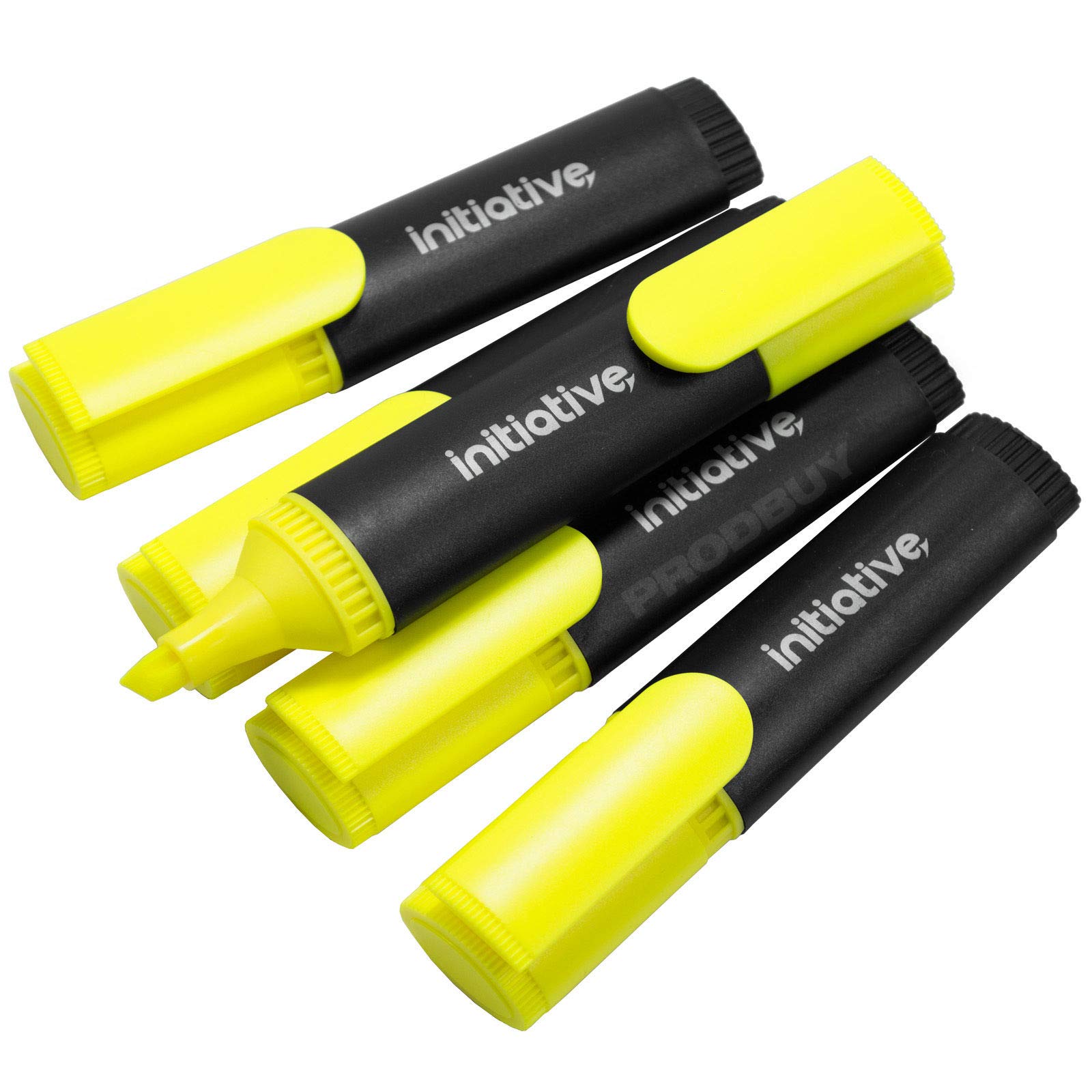 Pack of 30 x Yellow Fluorescent Wedge Tip Highlighter Pens (3 x Packs ...