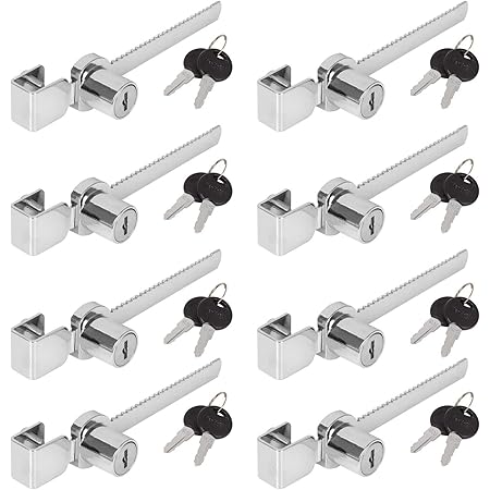 Amazon.com: 8PCS Sliding Glass Door Ratchet Lock, Display Case Lock ...