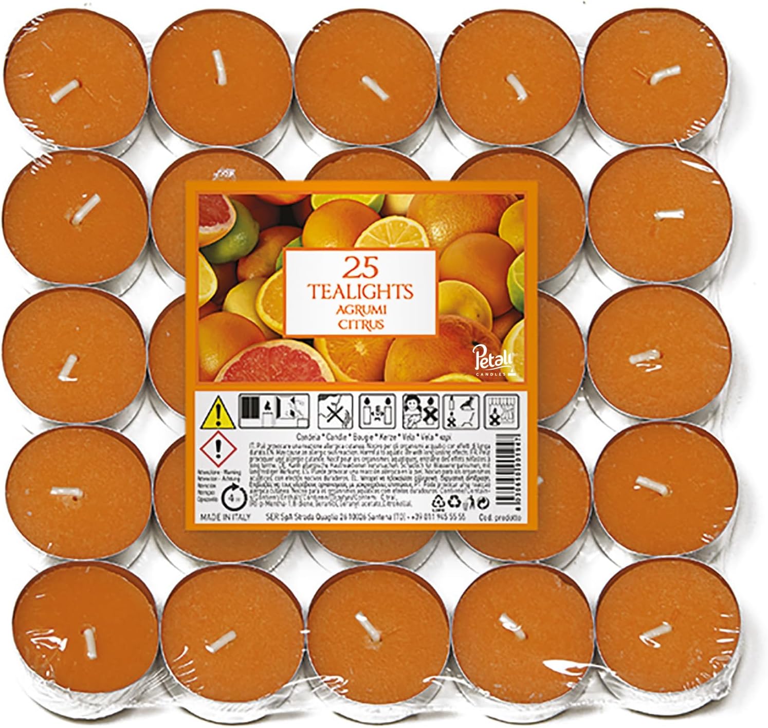 Price's Petali Brand Scented Tealights | 25 Pack Tealights 4 Hour Burn ...