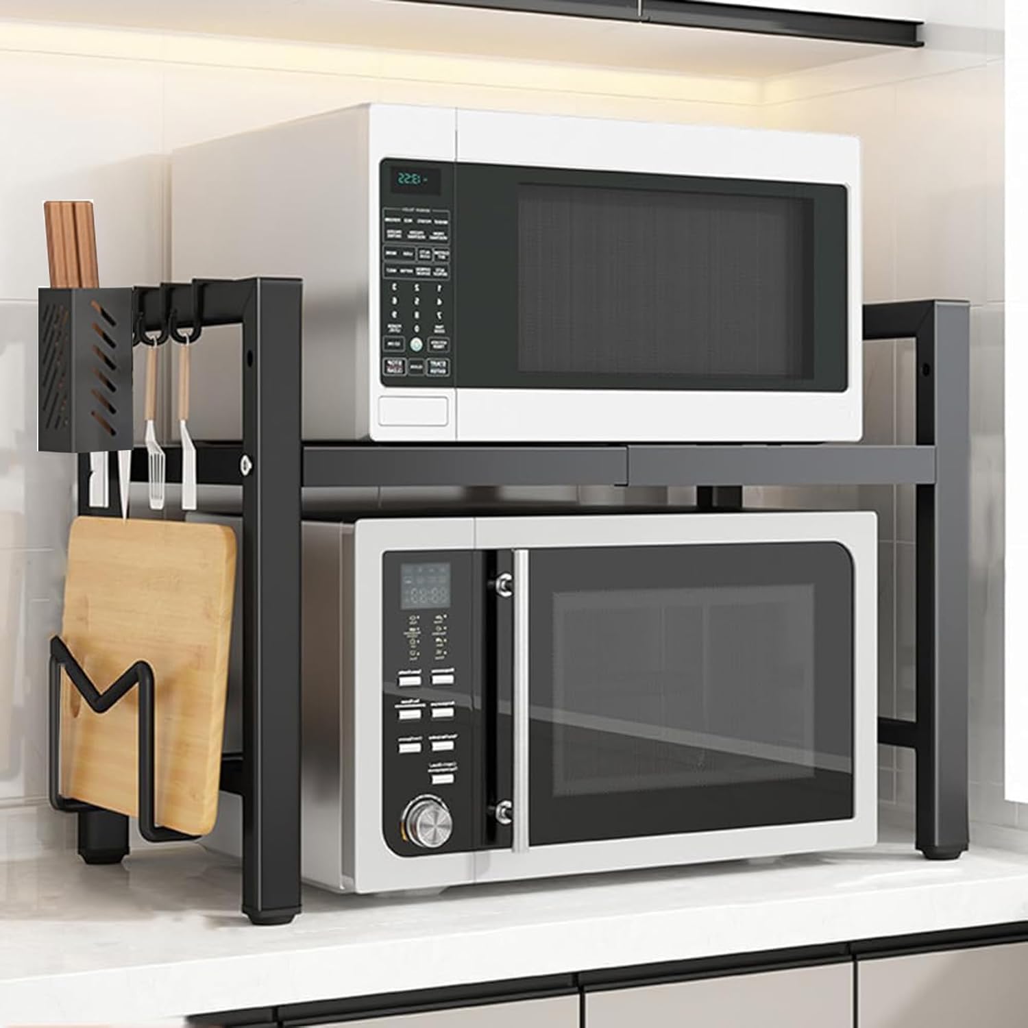 Microwave Oven Rack, Expandable Microwave Oven Stand for Kitchen ...