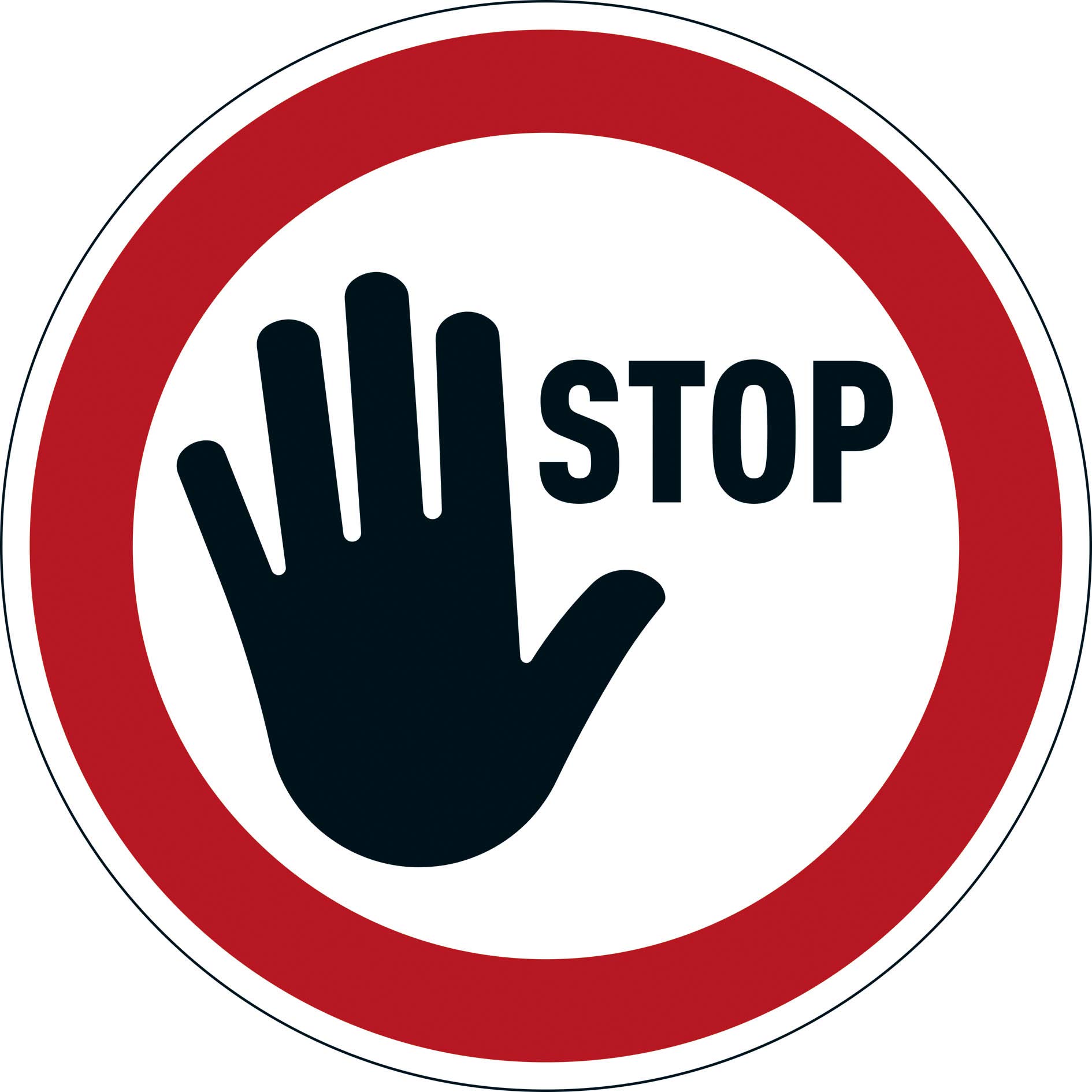 Durable Removable Self-Adhesive Floor Safety Sticker - "Stop" Sign ...