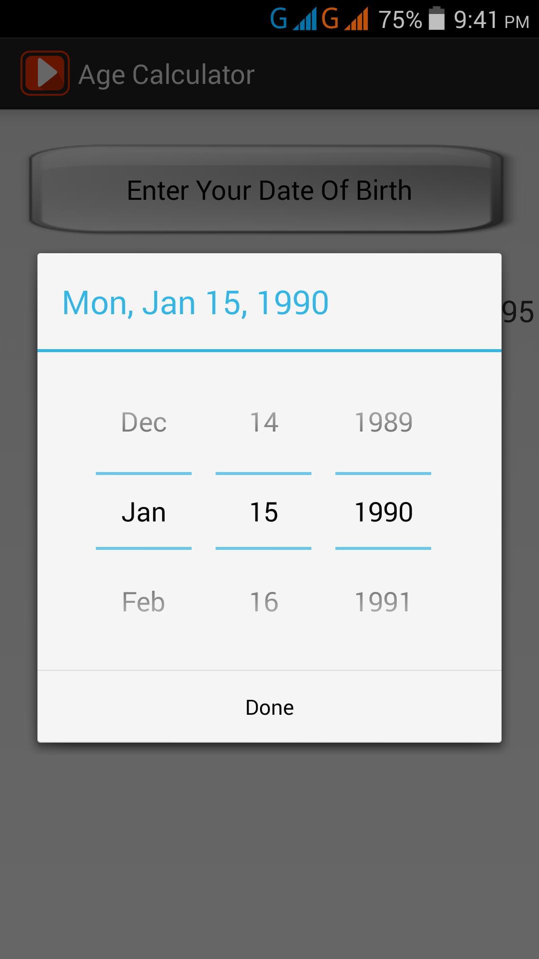 Age Calculator App - App on Amazon Appstore