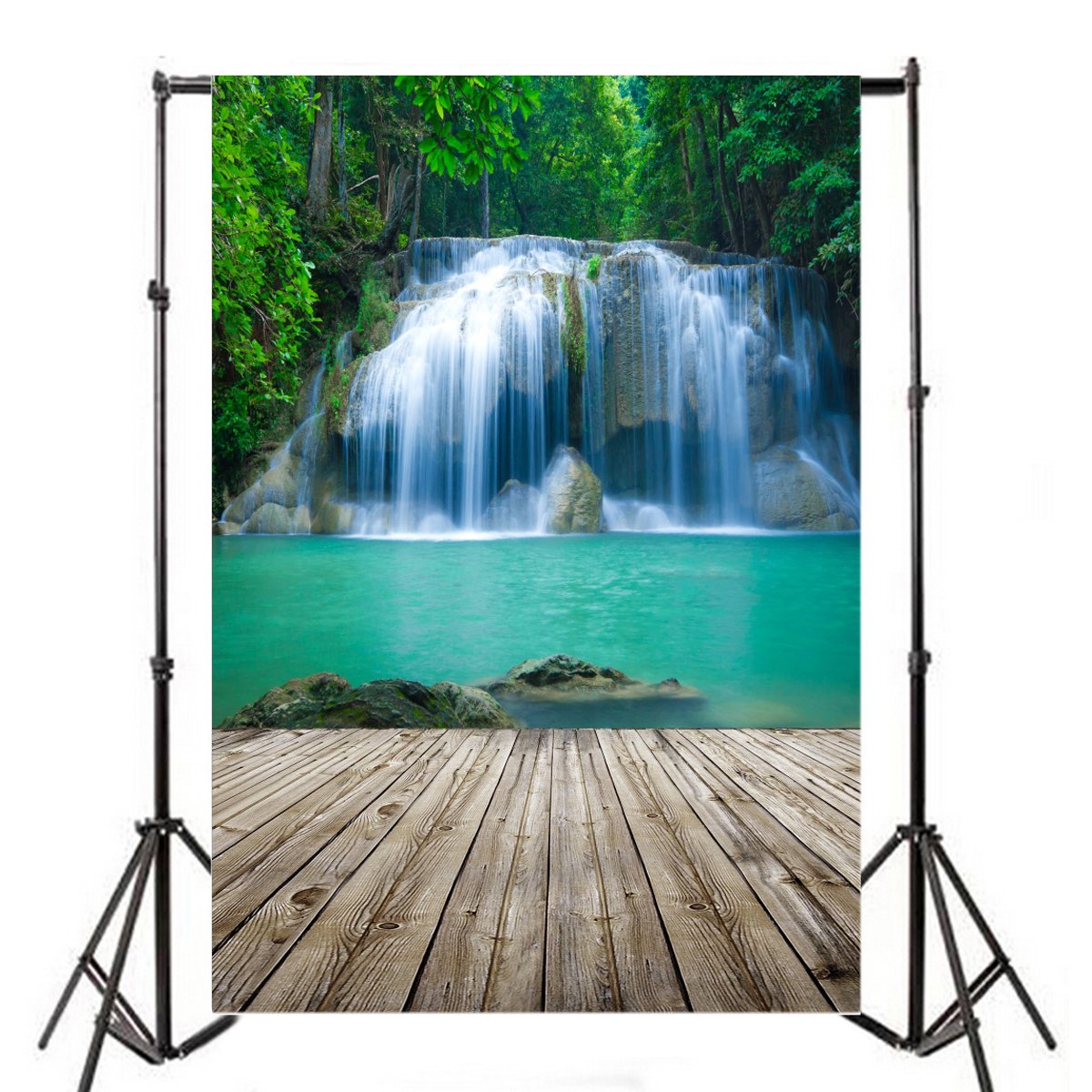 Yeele 4x5ft Waterfall Cascades Photo Backdrops Vinyl Falls Jungle ...