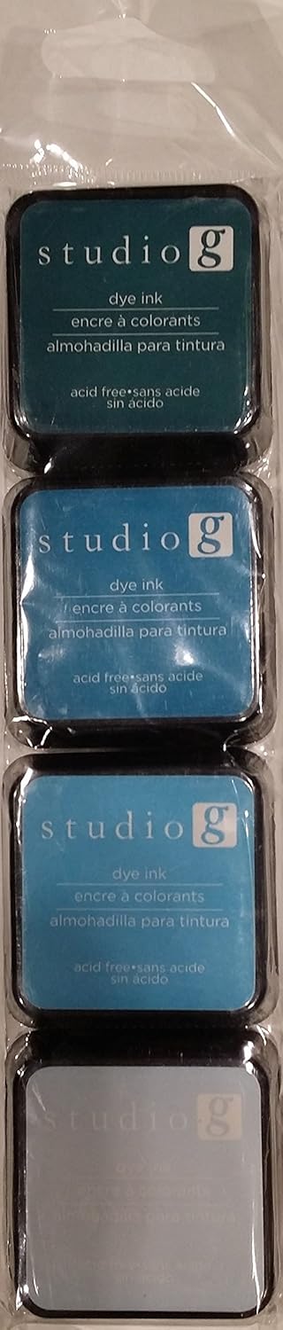 Amazon.com: Hampton Art Studio G Set of 4 Large Dye Ink Pads - Acid ...
