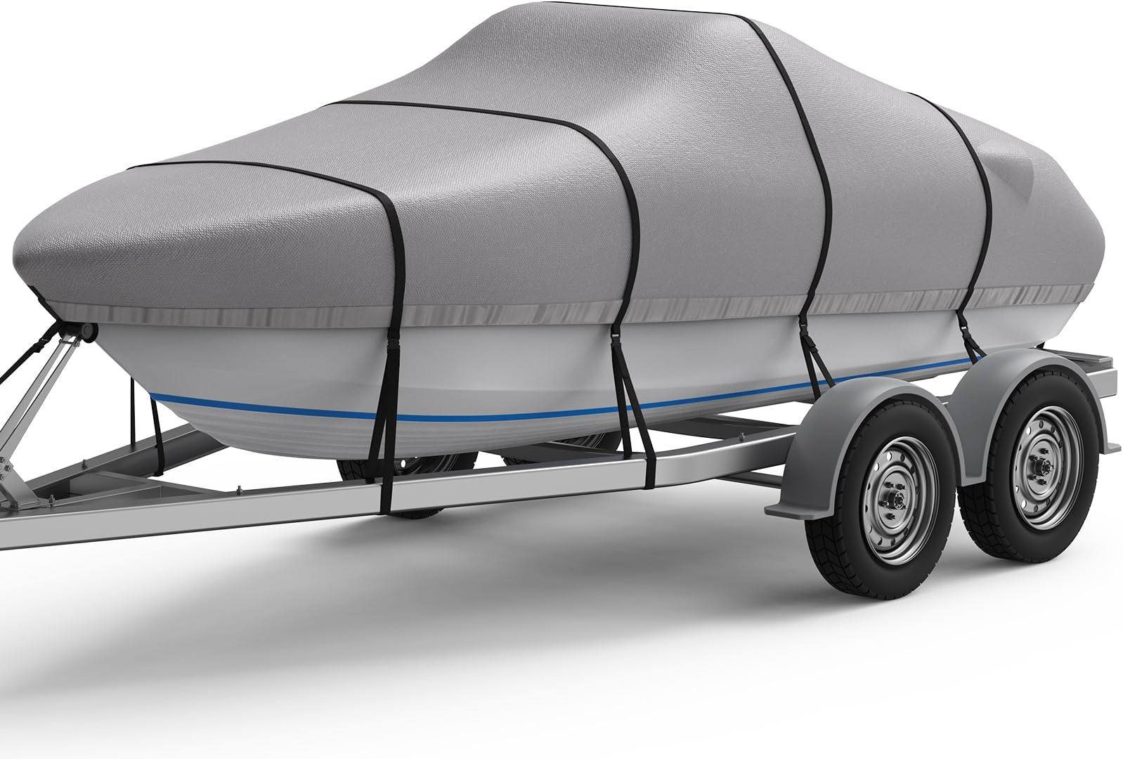 Amazon.com: RVMasking 1200D 100% Waterproof Trailerable Boat Cover Fits ...