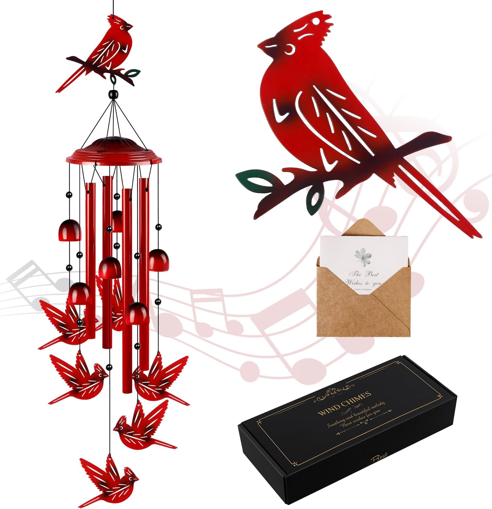 Amazon.com : Collections Etc Winter Snowman Holiday Garden Wind Chimes ...