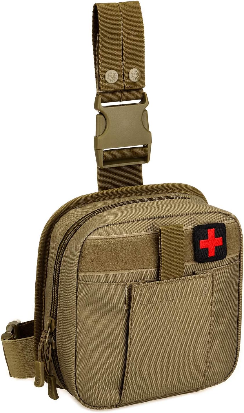 Amazon.com : SINAIRSOFT Tactical Drop Leg IFAK Medical Pouch Bag ...