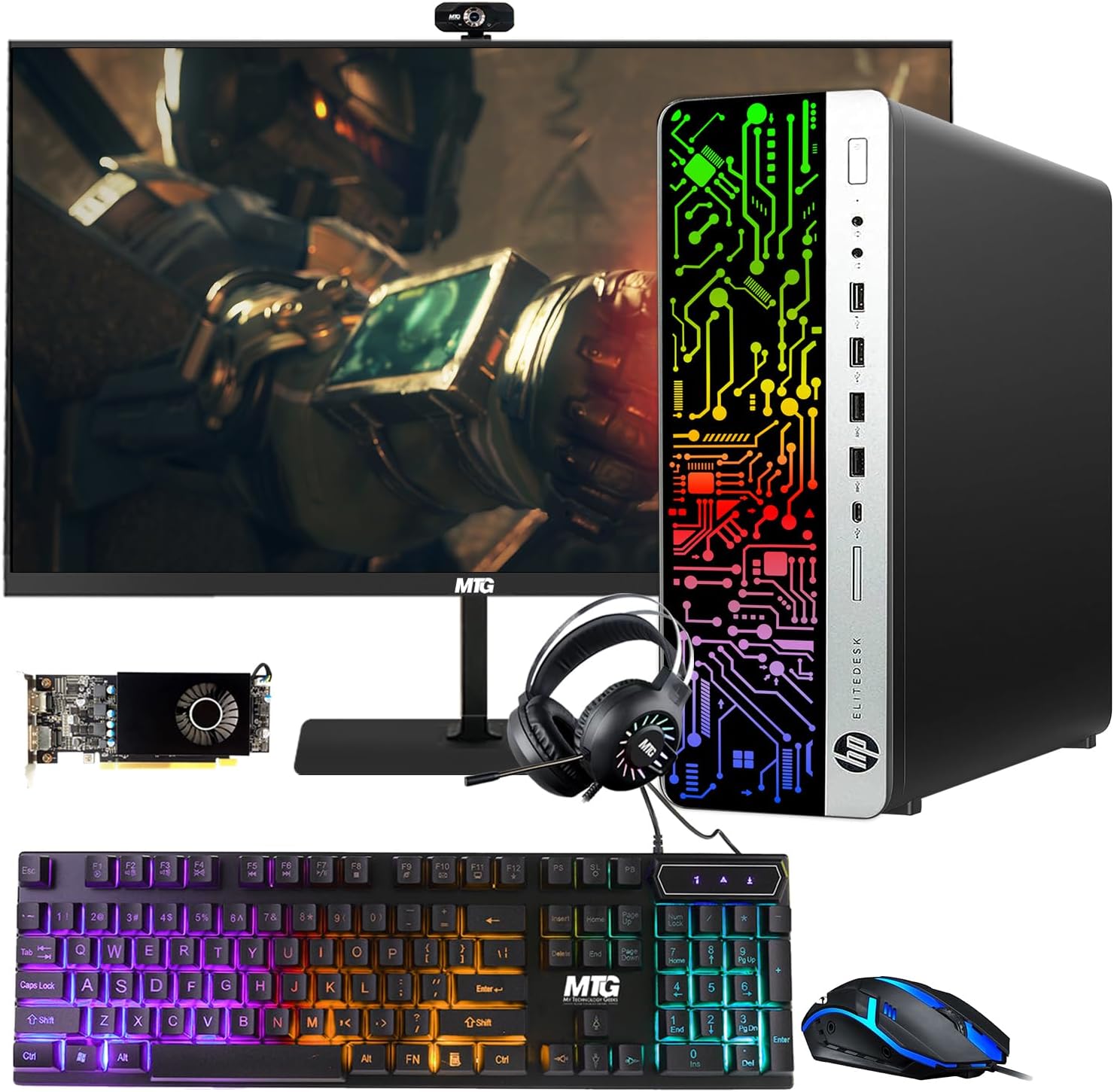 Amazon.com: HP G3 RGB Computer PC Intel i5-6th Gen, AMD RX 550 Graphics ...