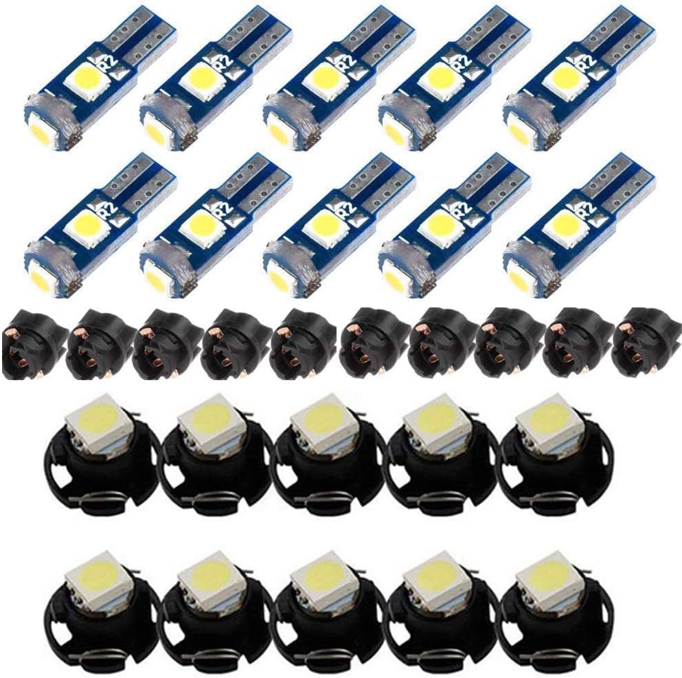 Amazon.com: BlyilyB T5 T4.7 37 74 LED Bulb With Twist Lock Socket PC74 ...